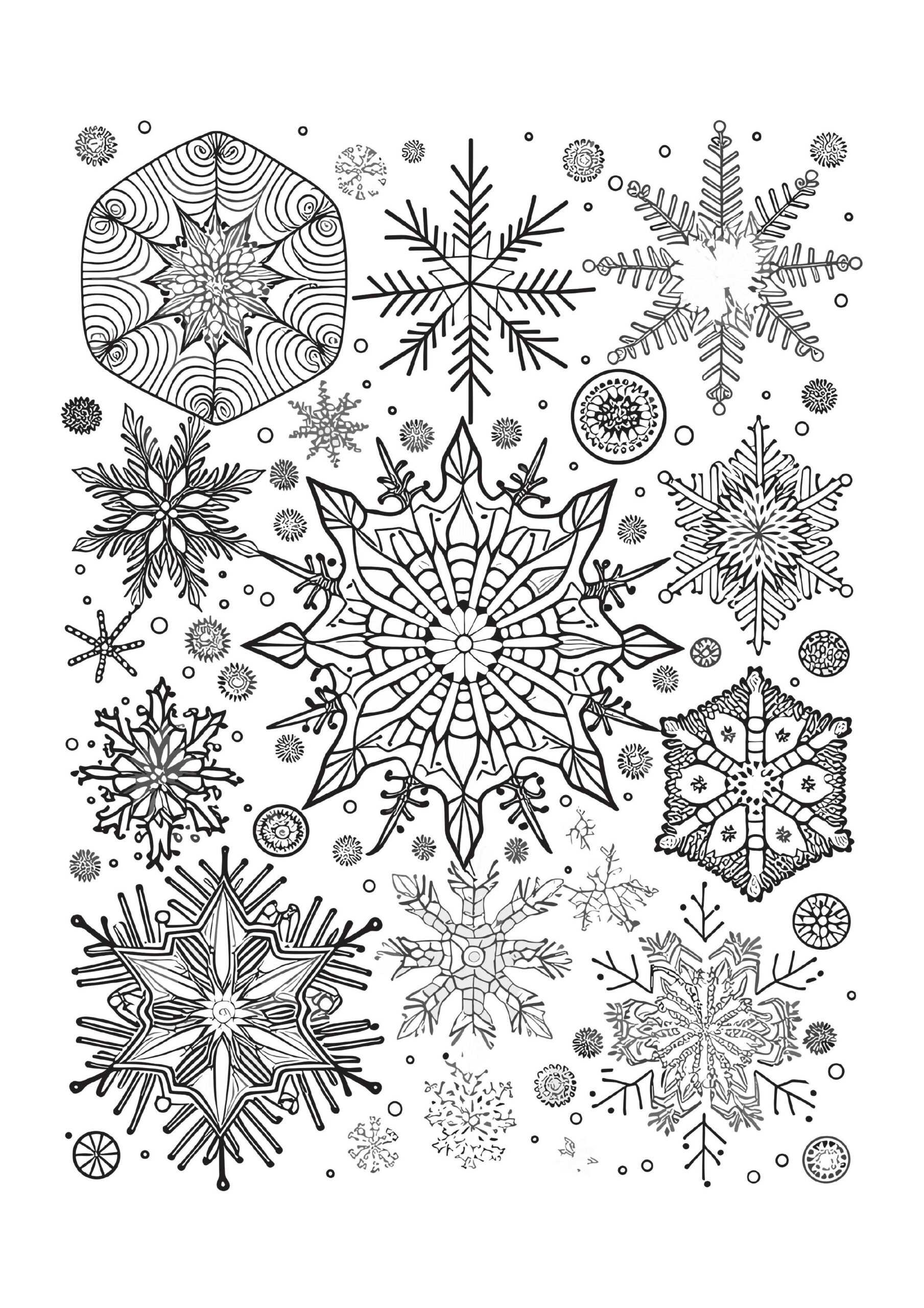 47 Snowflake Serenade Coloring Pages For Kids & Adults (FREE DOWNLOAD ...