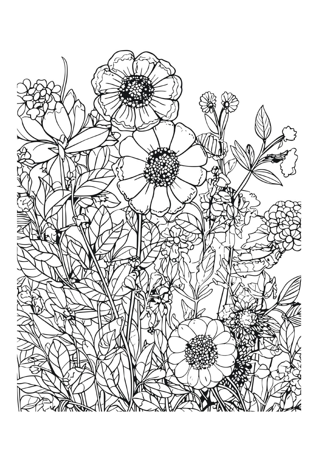Wildflower Meadow Coloring Pages Collection I Meadow Magic