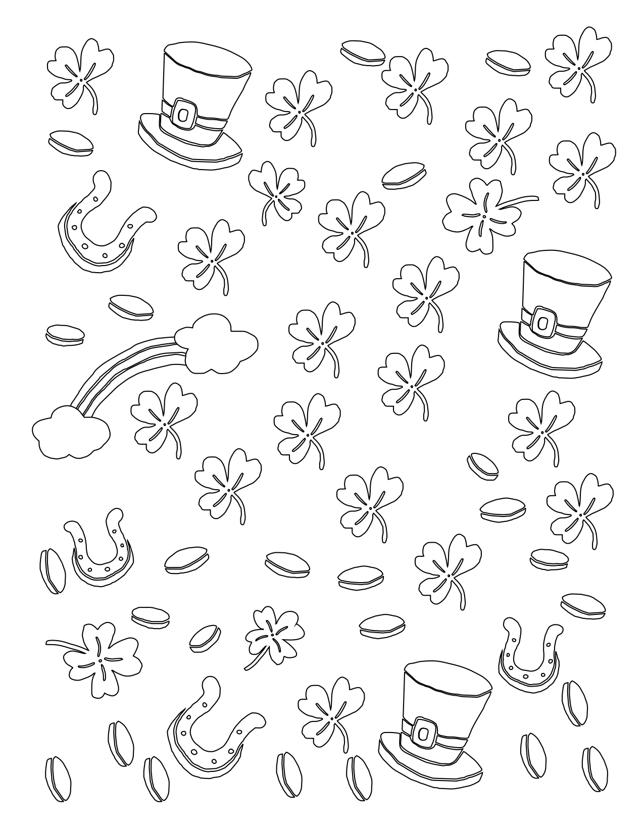 St. Patrick’s Day Coloring Pages I Luck of the Irish