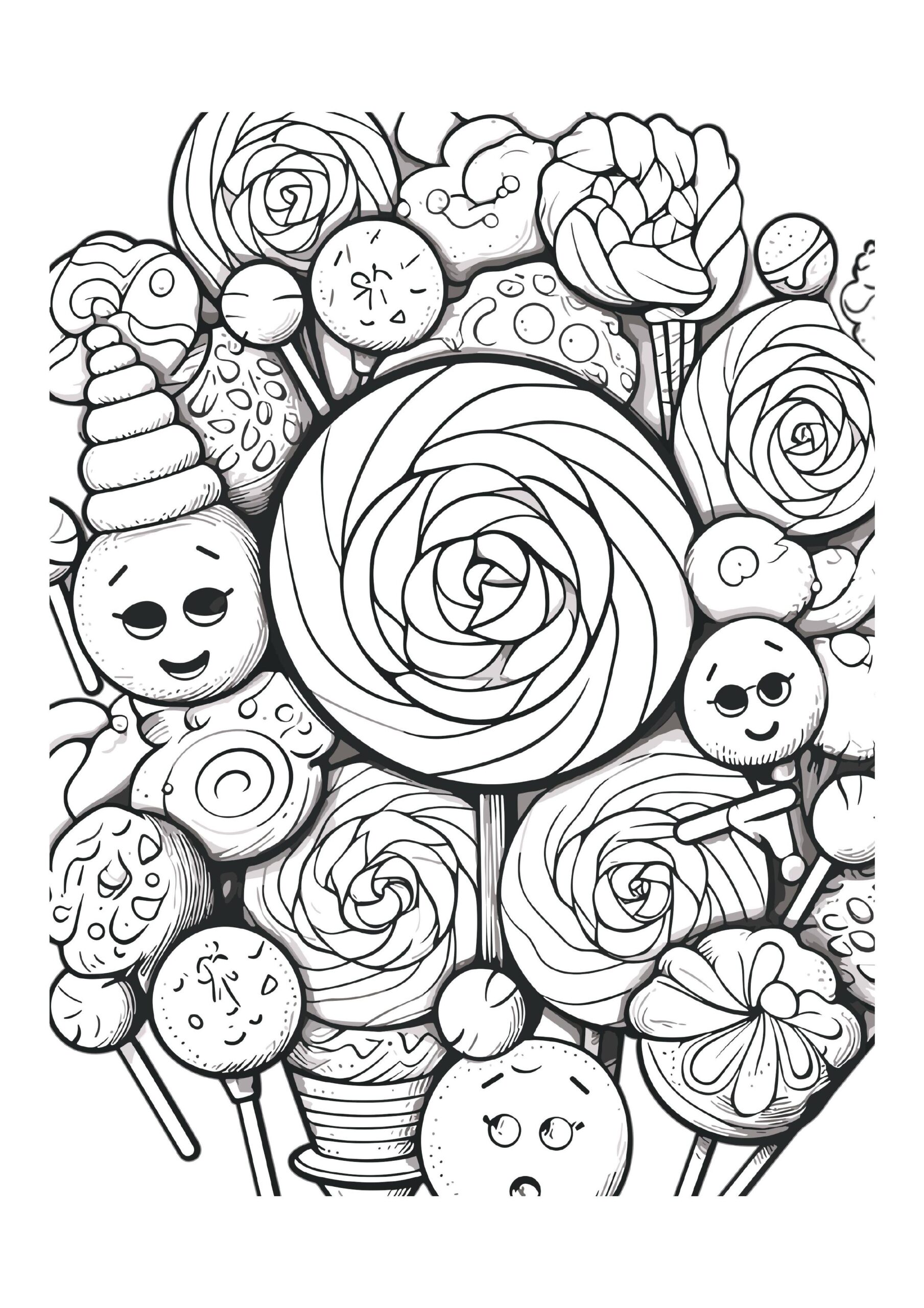 Fancy Food Delight Coloring Pages Collection I Gourmet Gallery