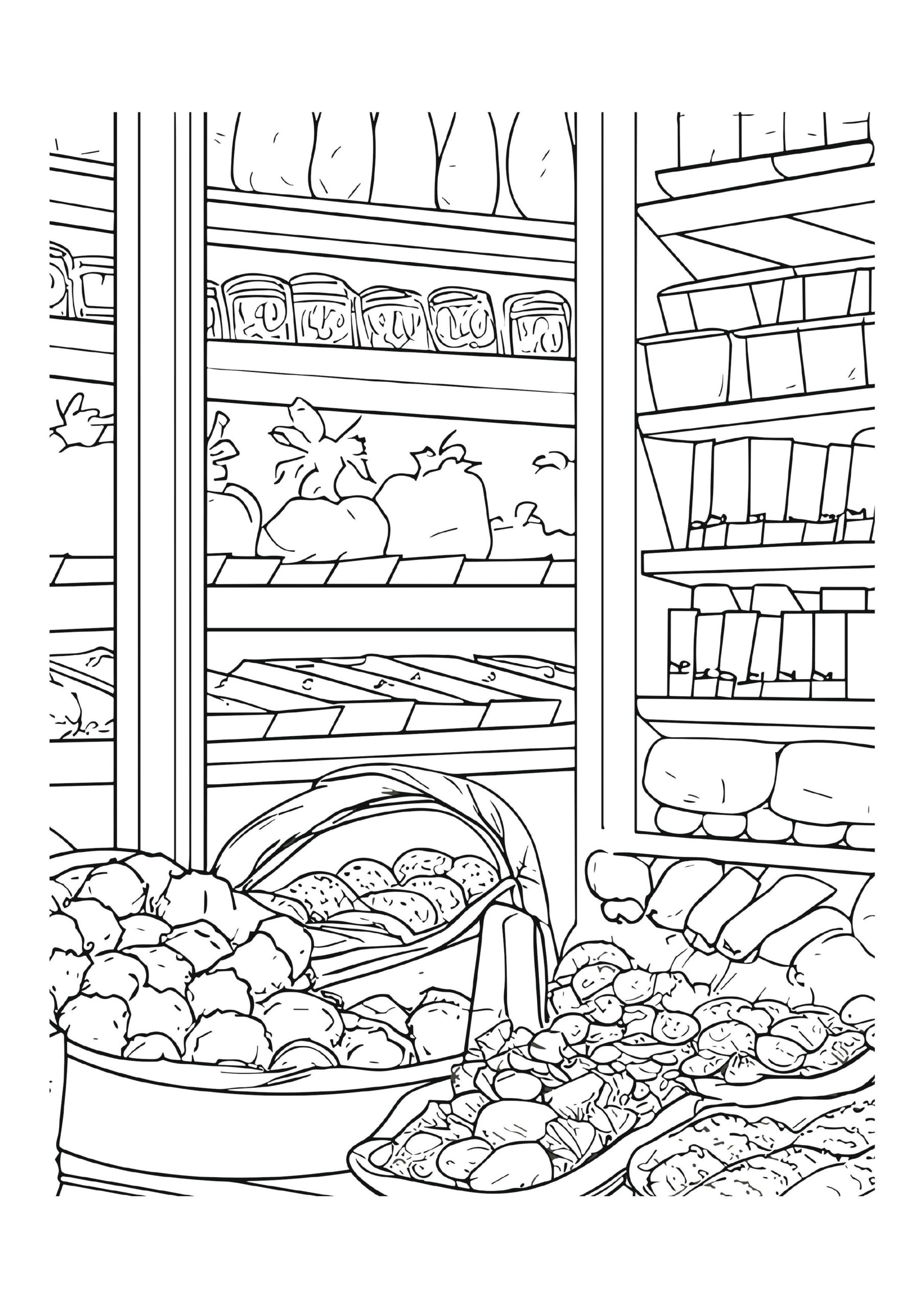 Fancy Food Delight Coloring Pages Collection I Gourmet Gallery