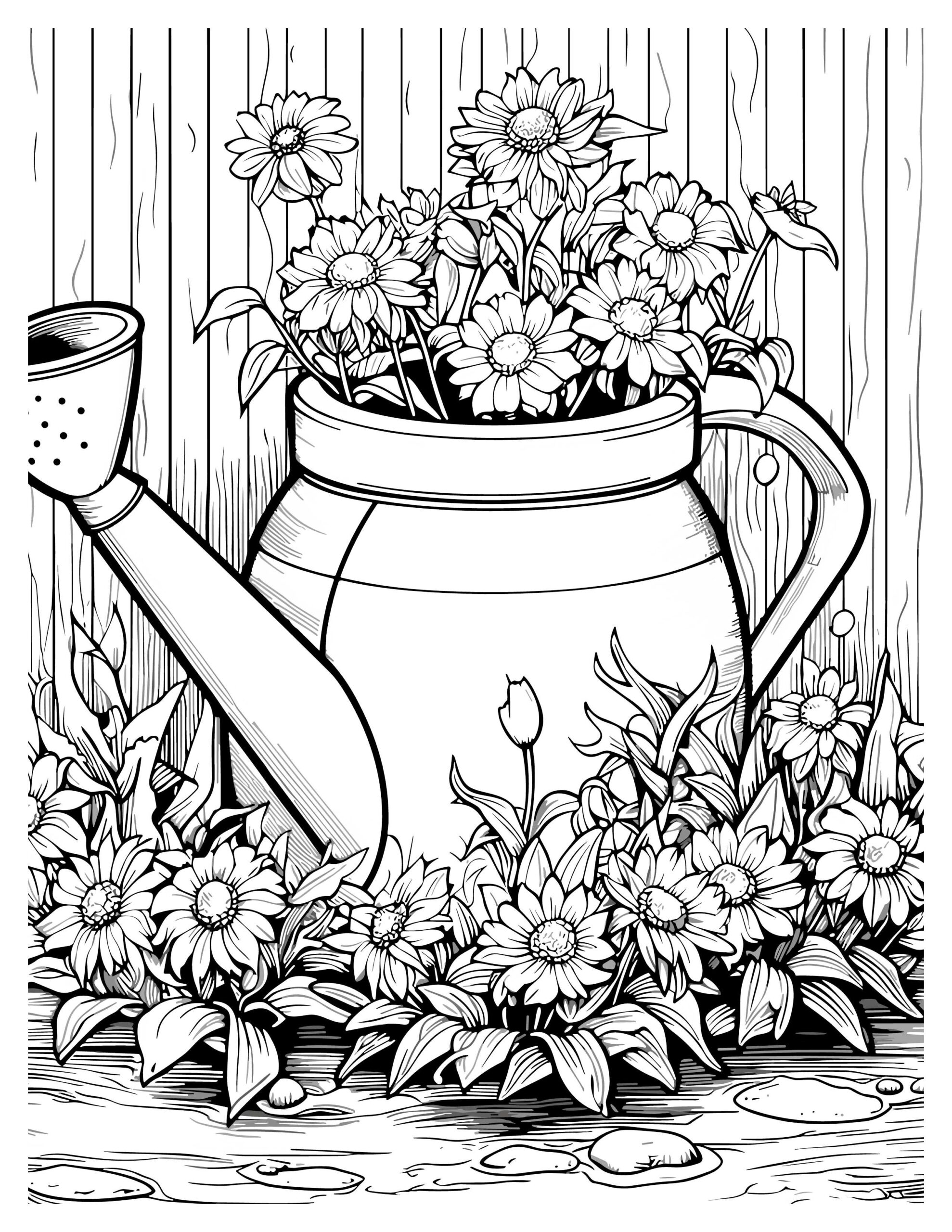 Garden Flower Coloring Pages Collection I Blooming Beauties