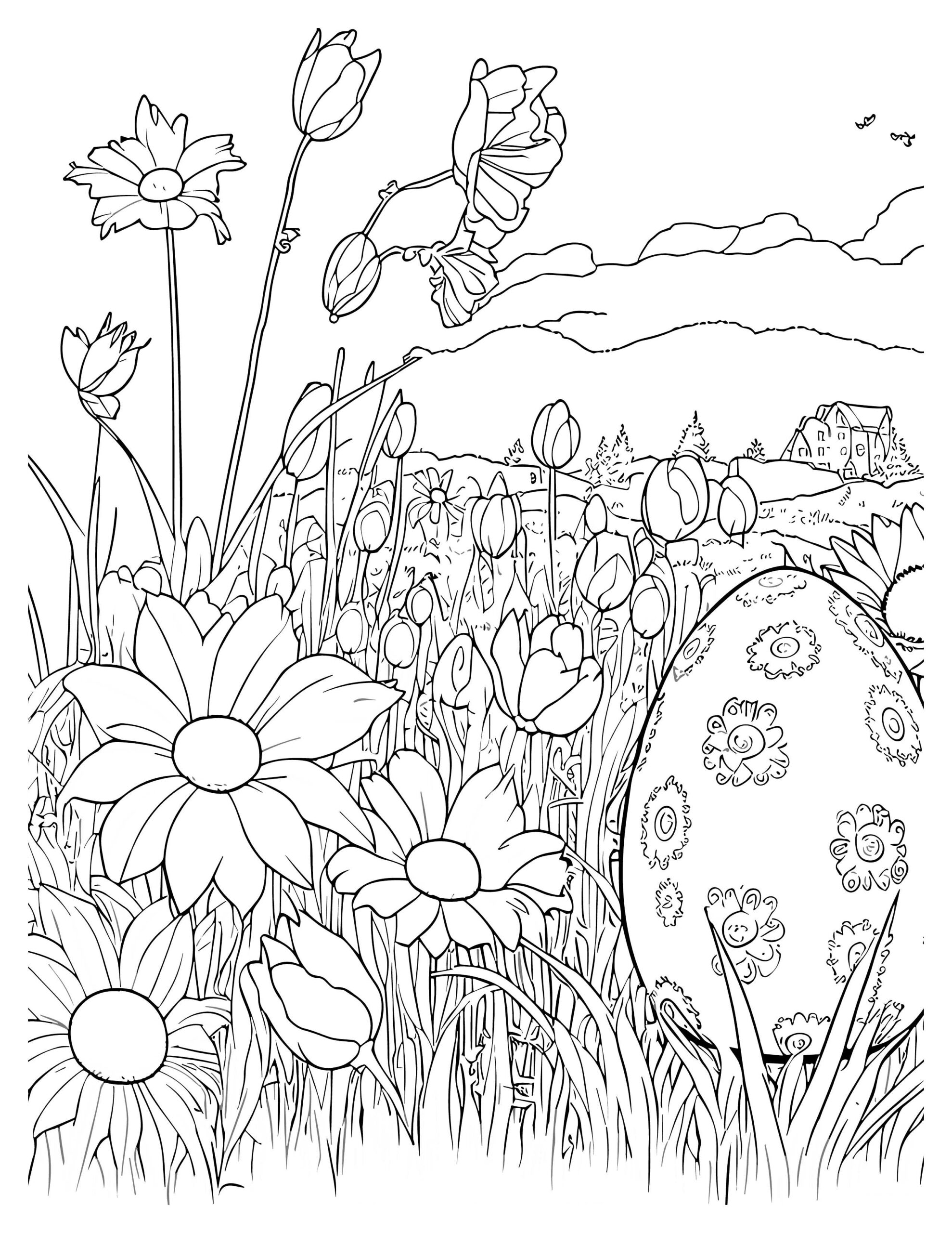 Garden Flower Coloring Pages Collection I Blooming Beauties