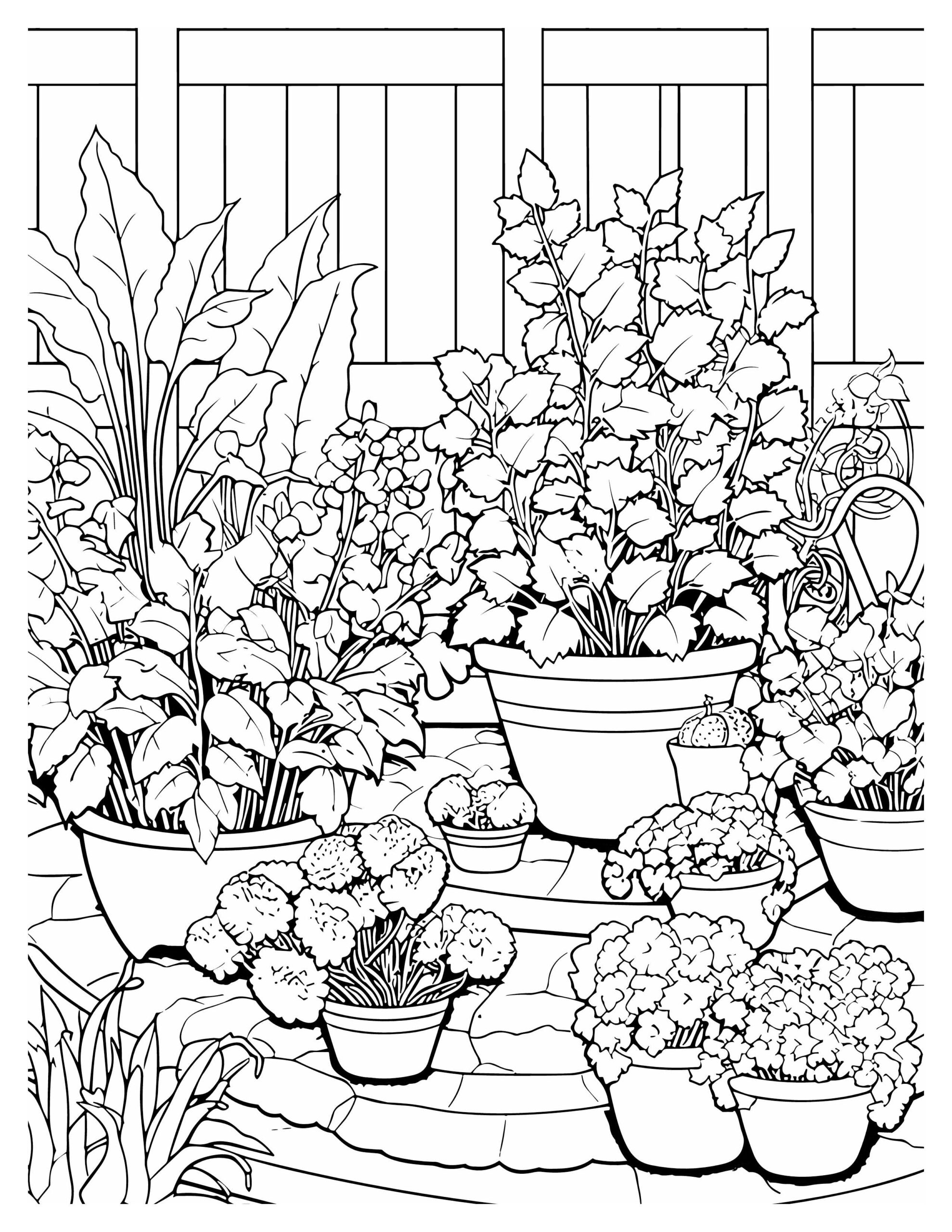 Garden Flower Coloring Pages Collection I Blooming Beauties