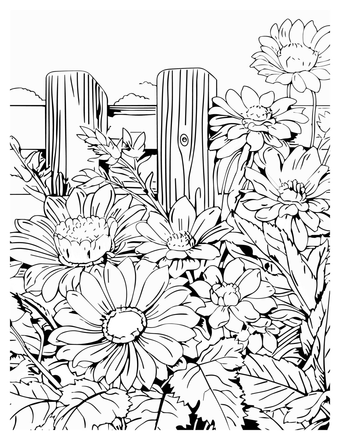 Garden Flower Coloring Pages Collection I Blooming Beauties