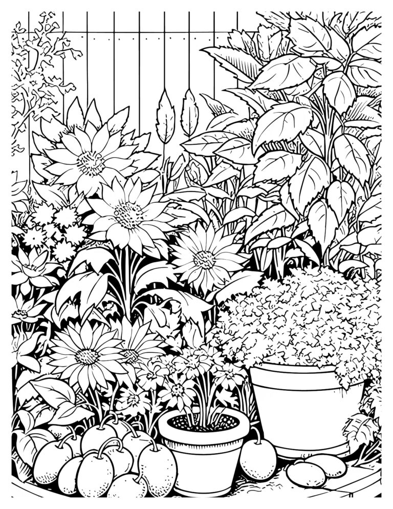 Garden Flower Coloring Pages Collection I Blooming Beauties