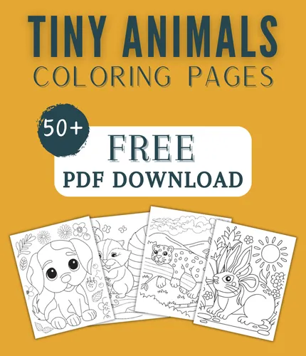 Tiny Animals Coloring Pages: Adorable And Fun
