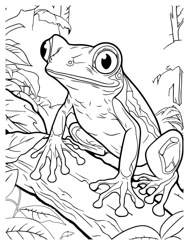 Frog Coloring Pages: Fun and Creative Activities for Kids & Adult