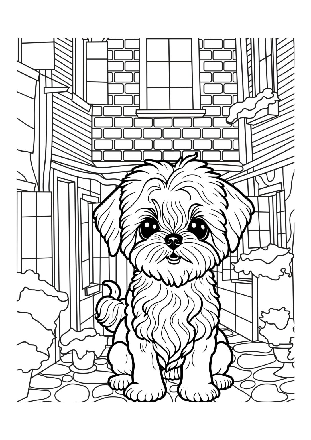 Cute Puppy Coloring Pages I Free and Adorable Printables