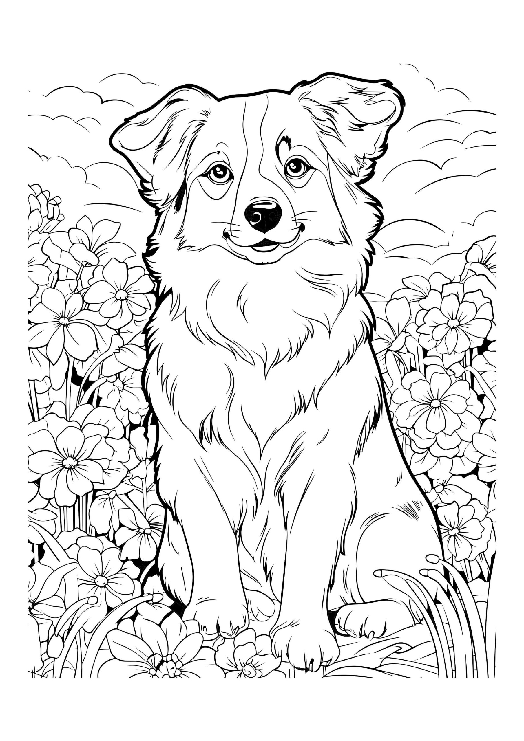 Cute Puppy Coloring Pages I Free and Adorable Printables