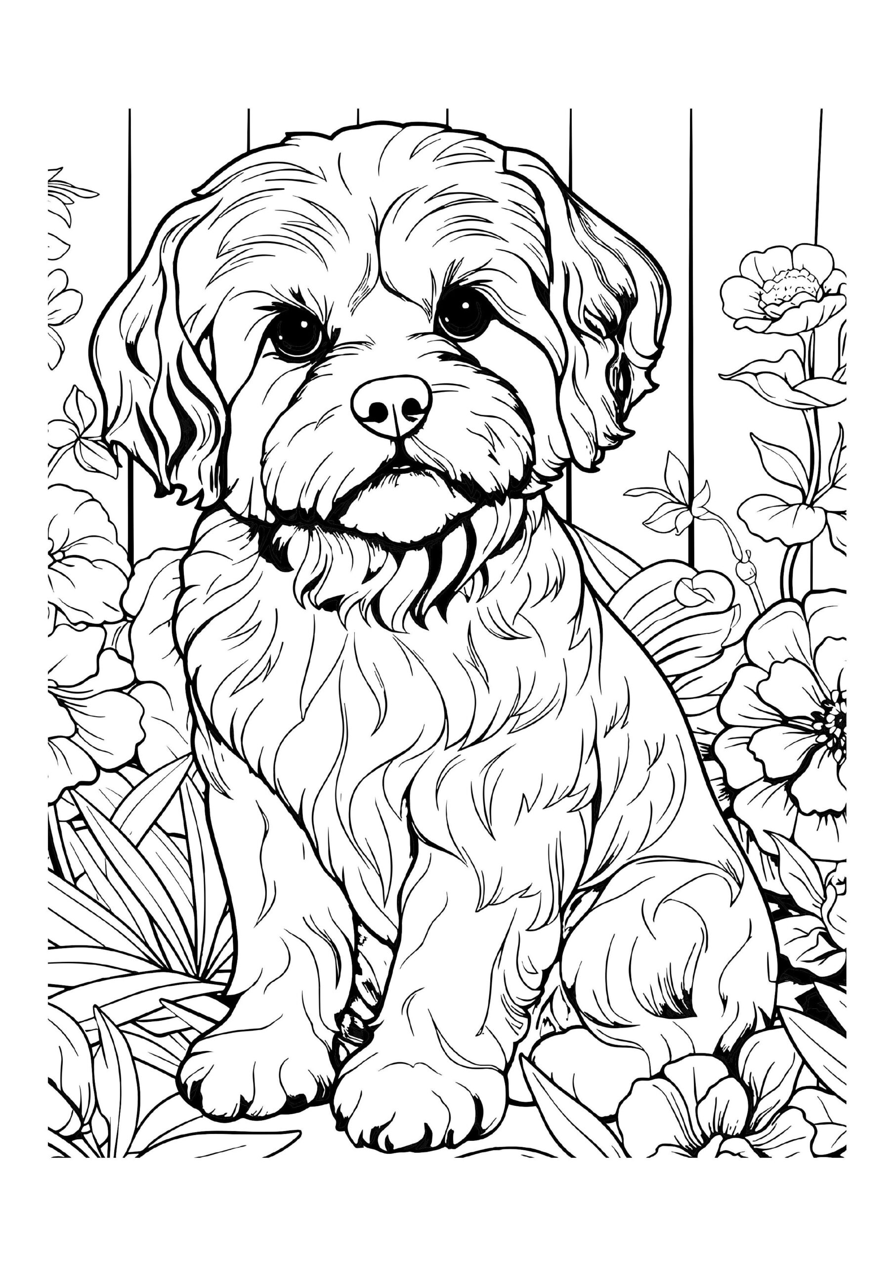Cute Puppy Coloring Pages I Free and Adorable Printables