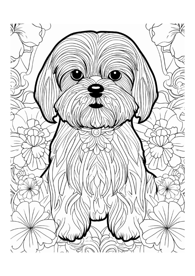 Cute Puppy Coloring Pages I Free and Adorable Printables