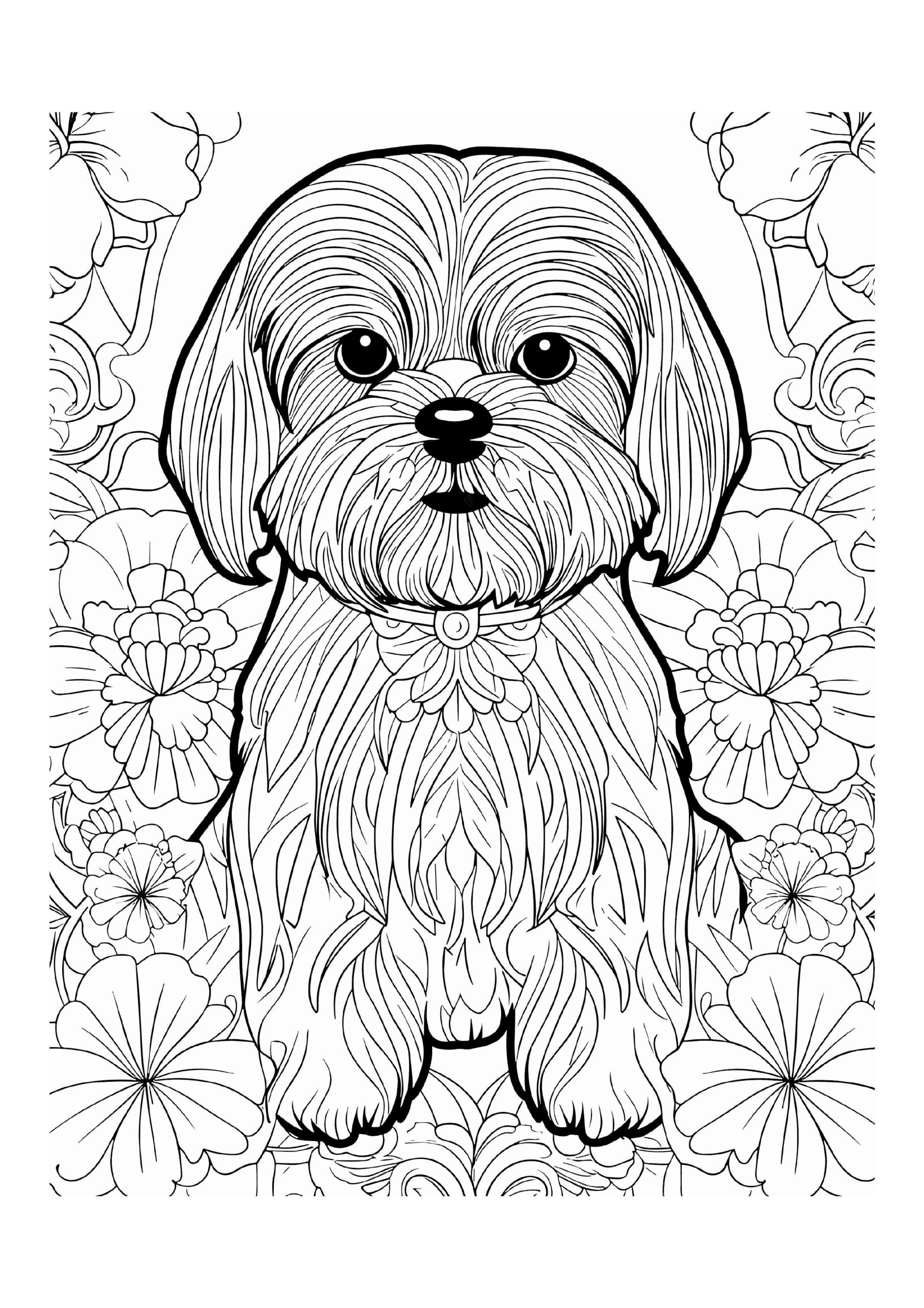 Cute Puppy Coloring Pages I Free and Adorable Printables