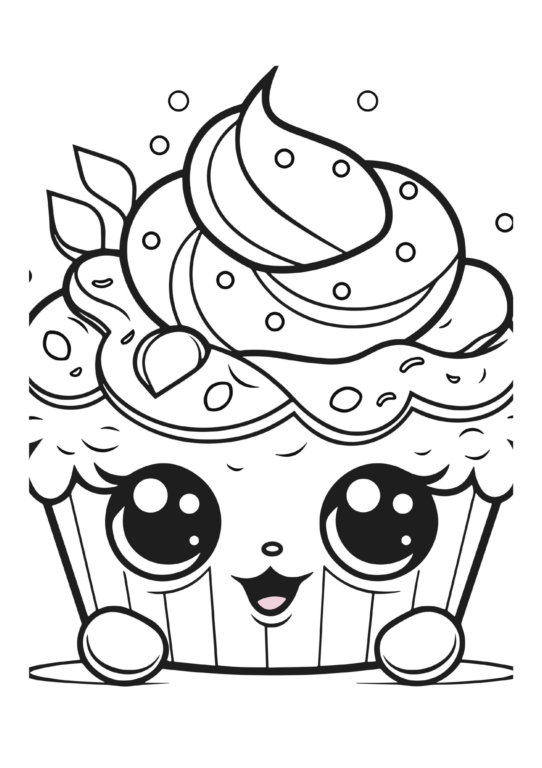 Delectable Cupcake Coloring Pages I Fun for Kids and Adults