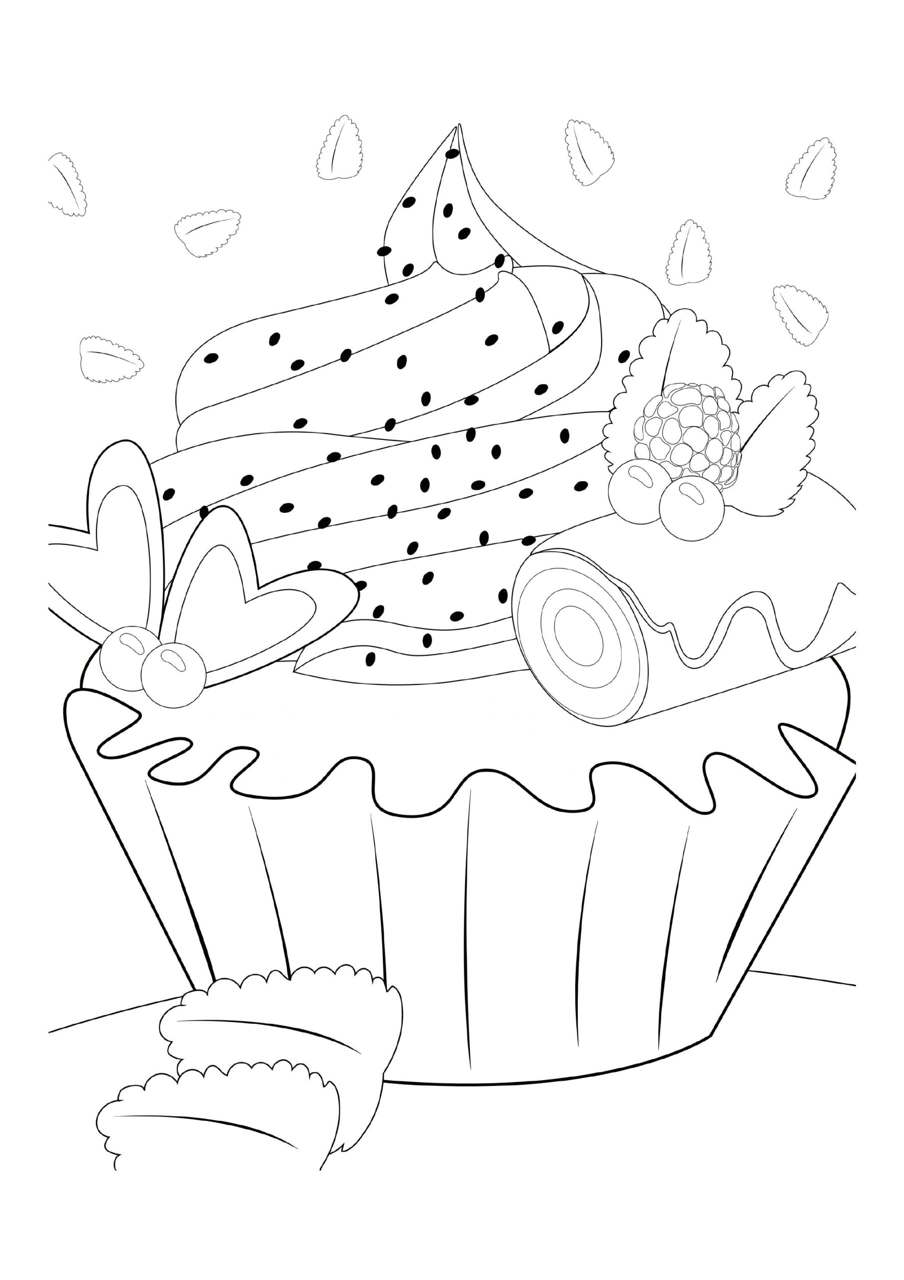 Delectable Cupcake Coloring Pages I Fun for Kids and Adults
