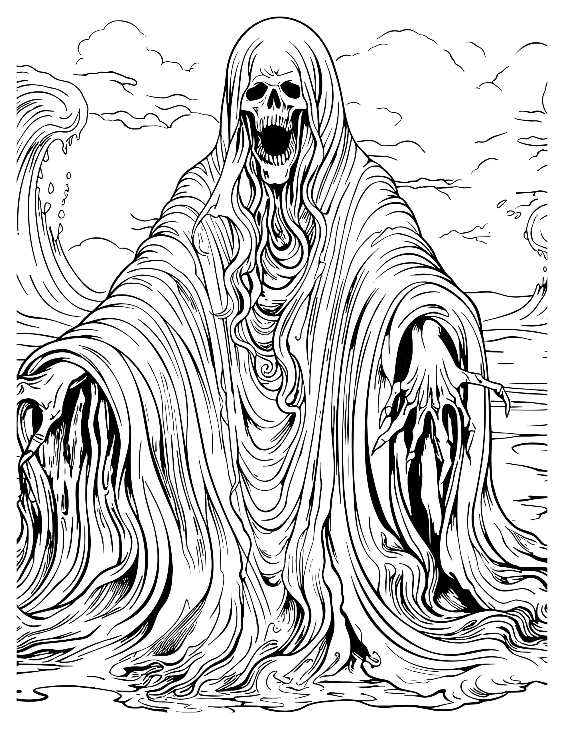 Ghosts Coloring Pages: Spooky And Fun For All Ages