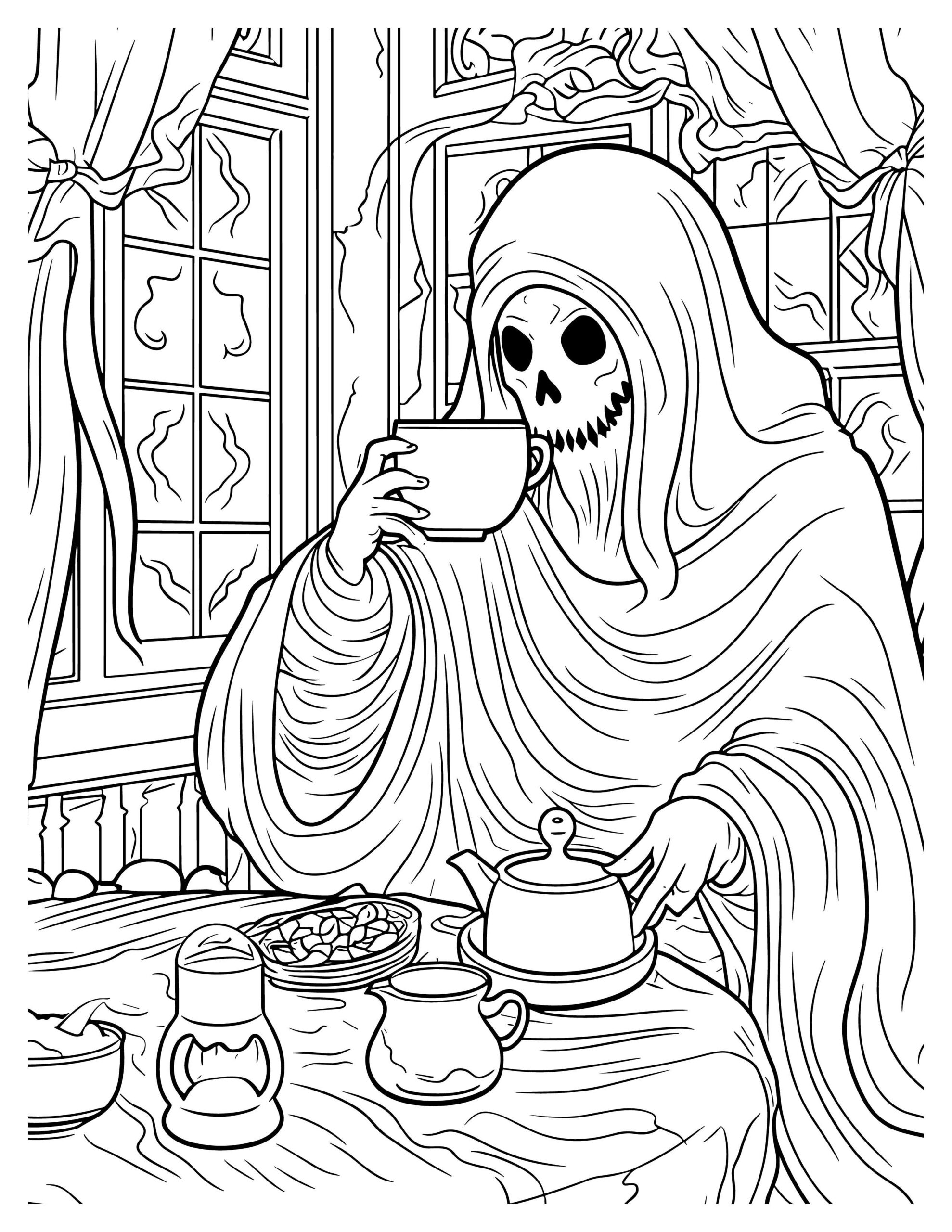 Ghosts Coloring Pages: Spooky And Fun For All Ages