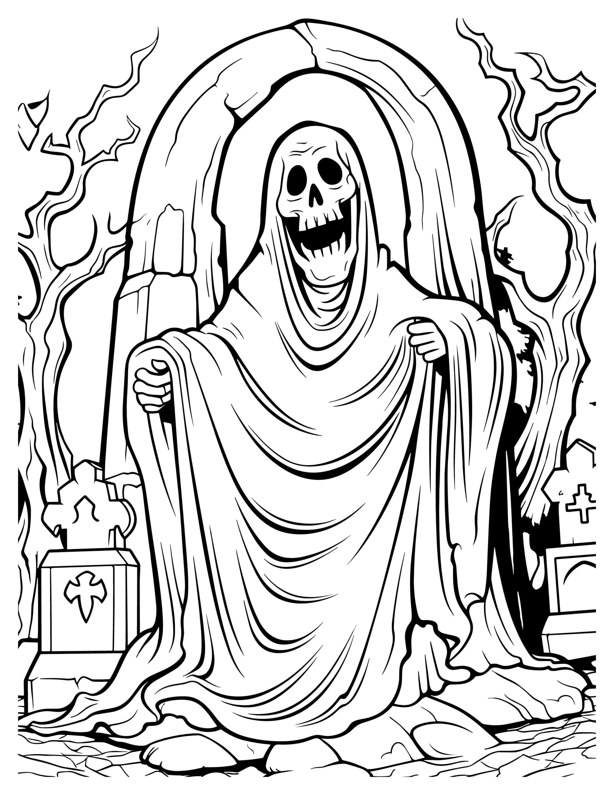 Ghosts Coloring Pages: Spooky And Fun For All Ages