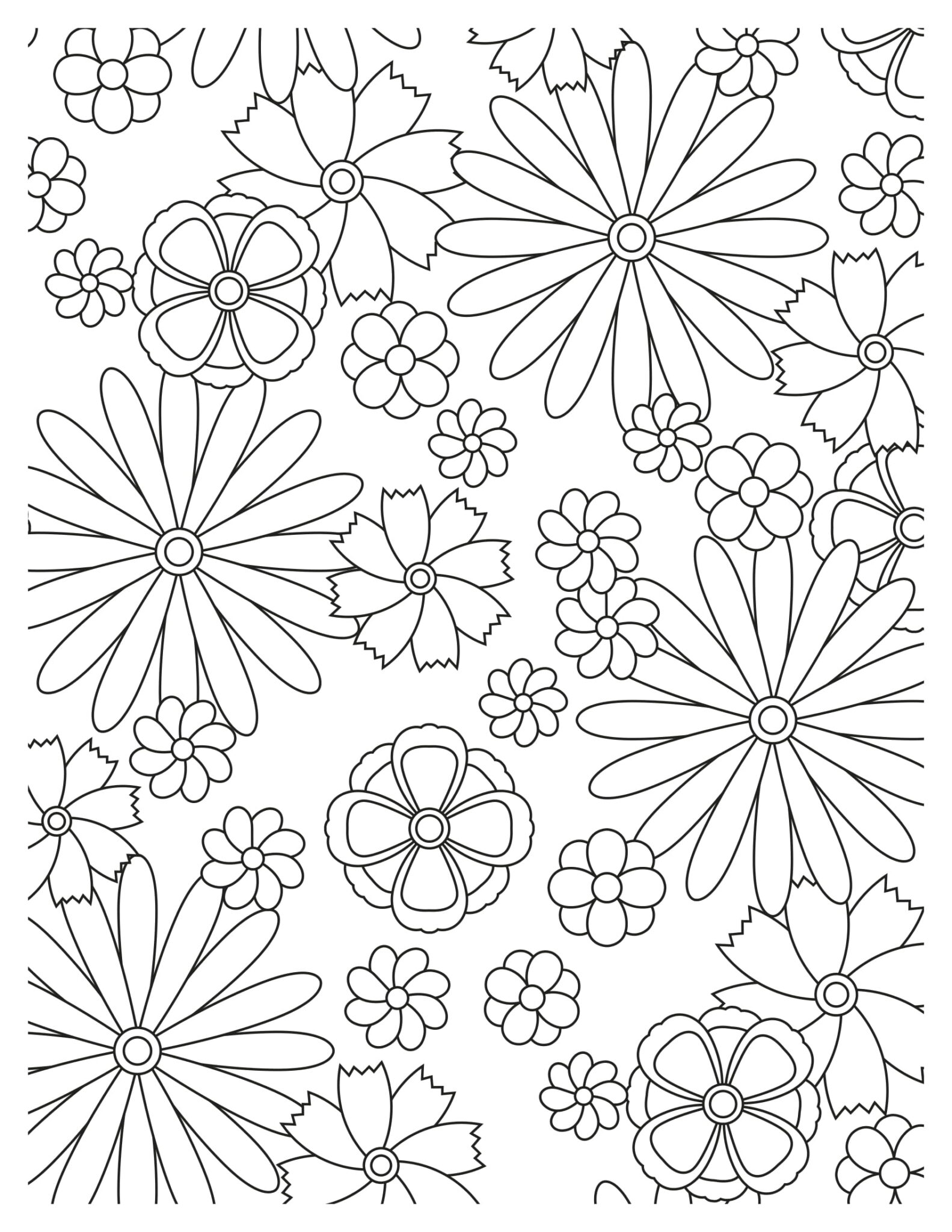 Funky 70s Coloring Pages Groovy Retro Art for All Ages