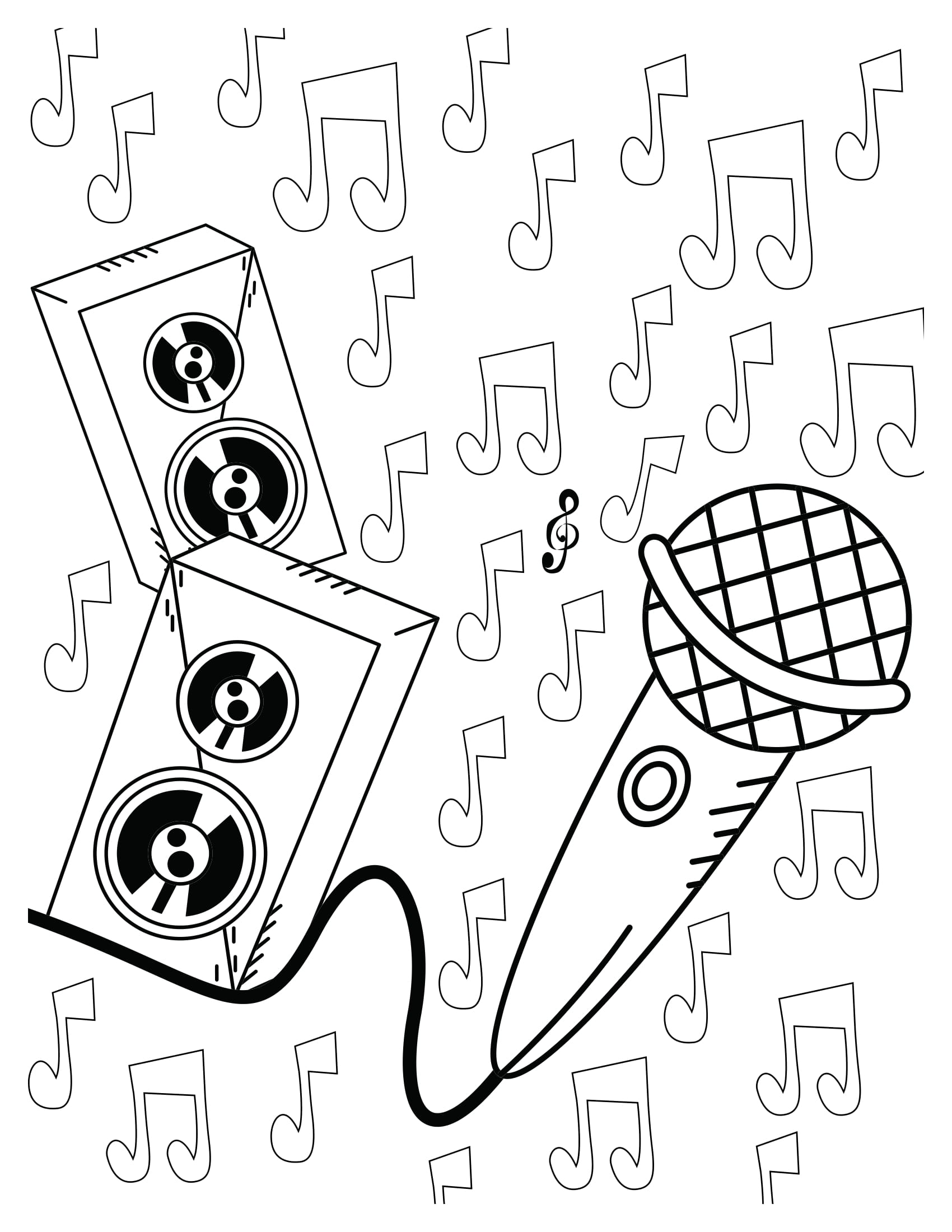 Funky 70s Coloring Pages Groovy Retro Art for All Ages