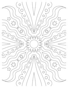 Funky 70s Coloring Pages Groovy Retro Art for All Ages