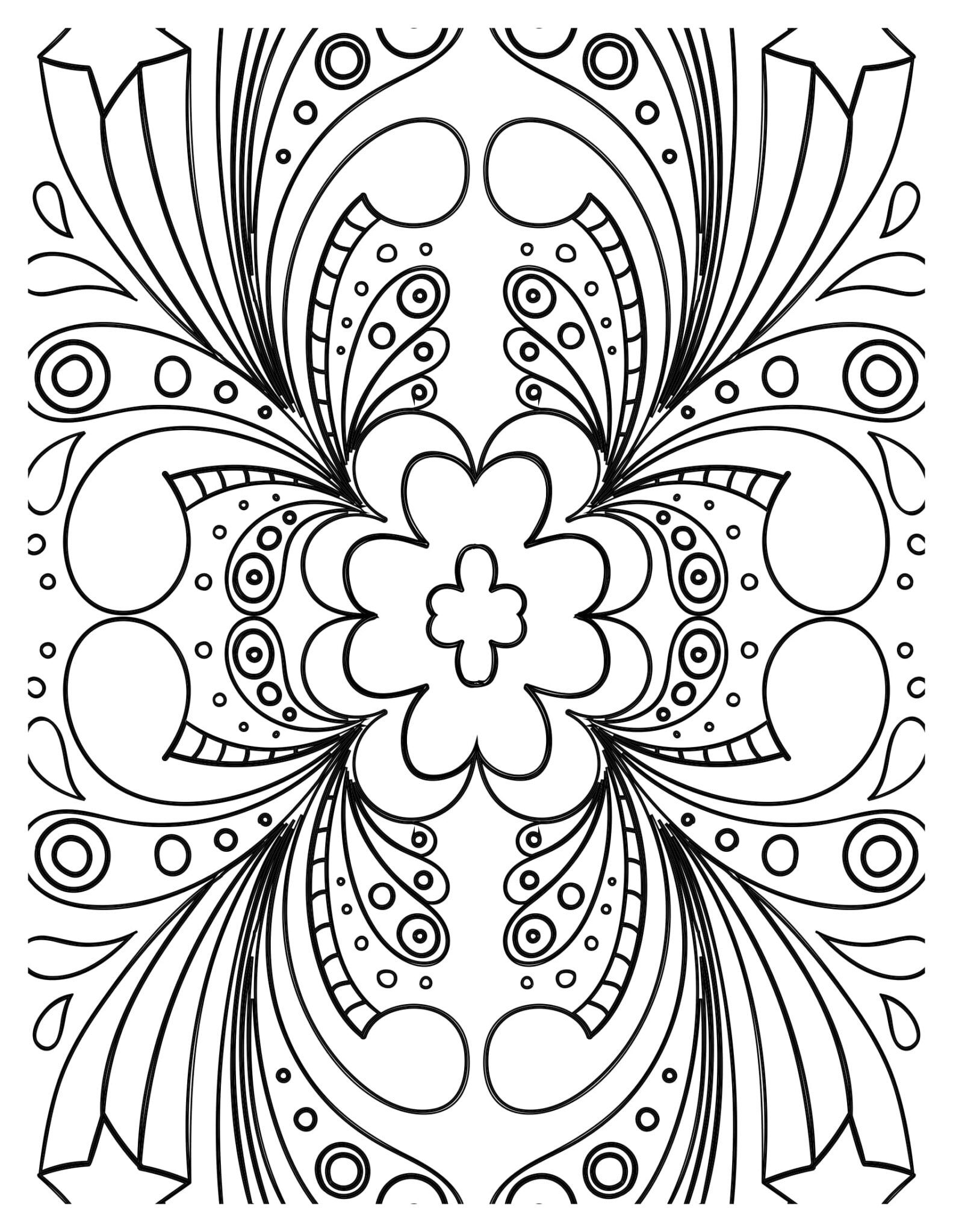 Funky 70s Coloring Pages Groovy Retro Art for All Ages