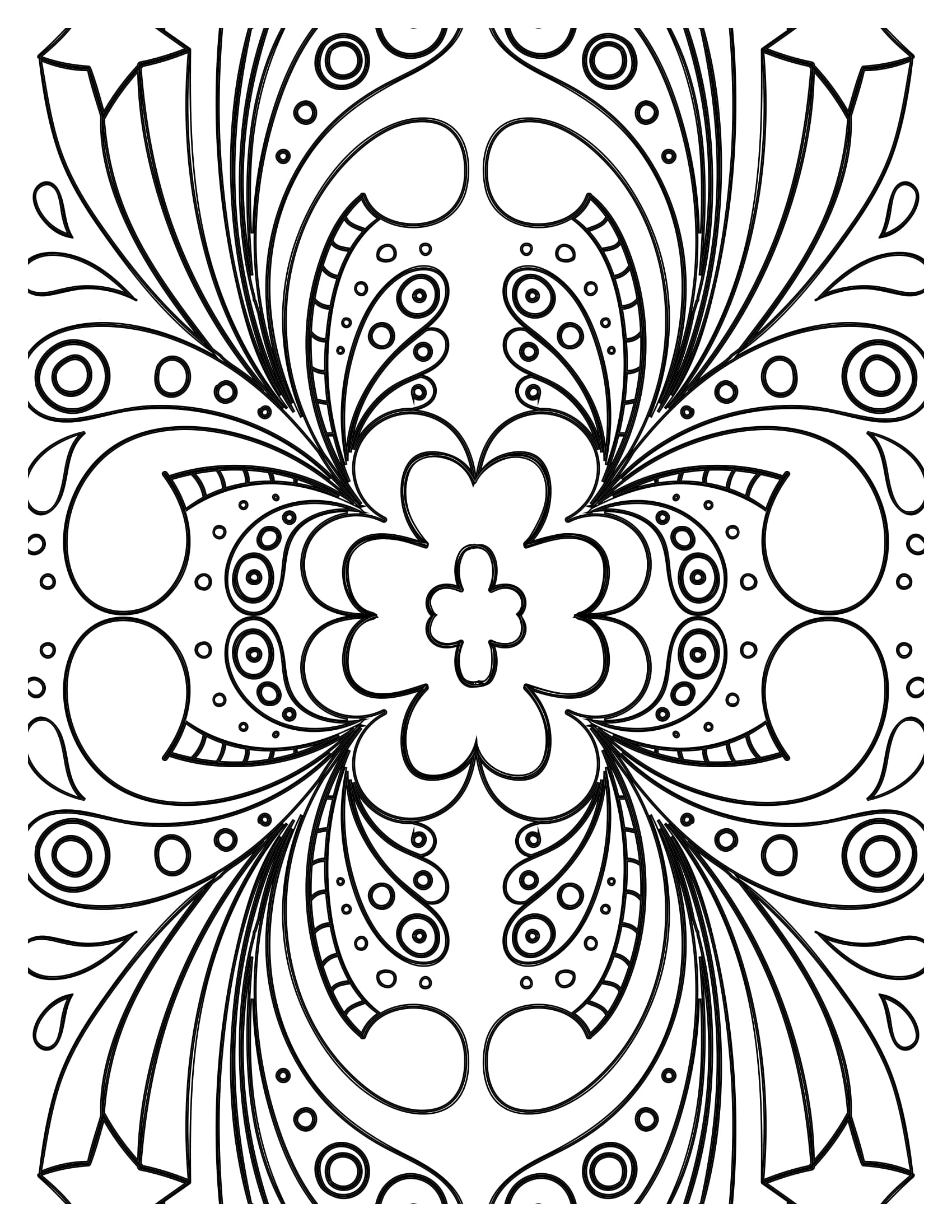Funky 70s Coloring Pages Groovy Retro Art for All Ages