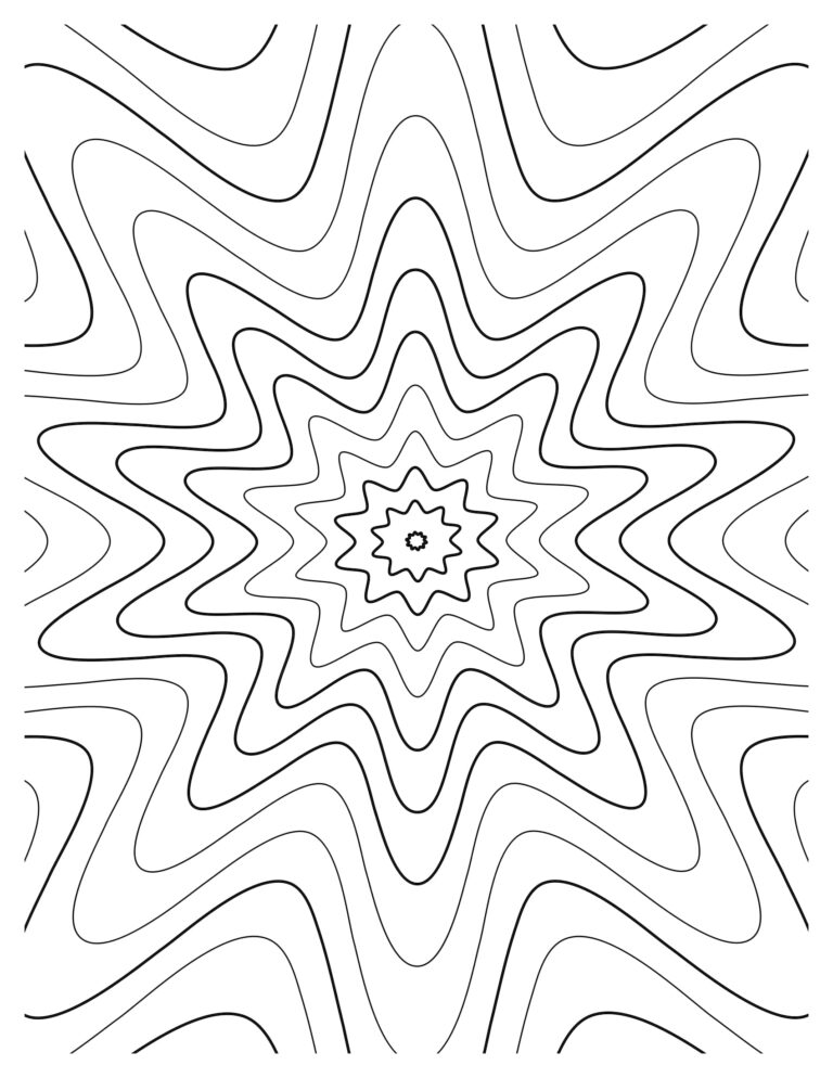 Funky 70s Coloring Pages Groovy Retro Art for All Ages