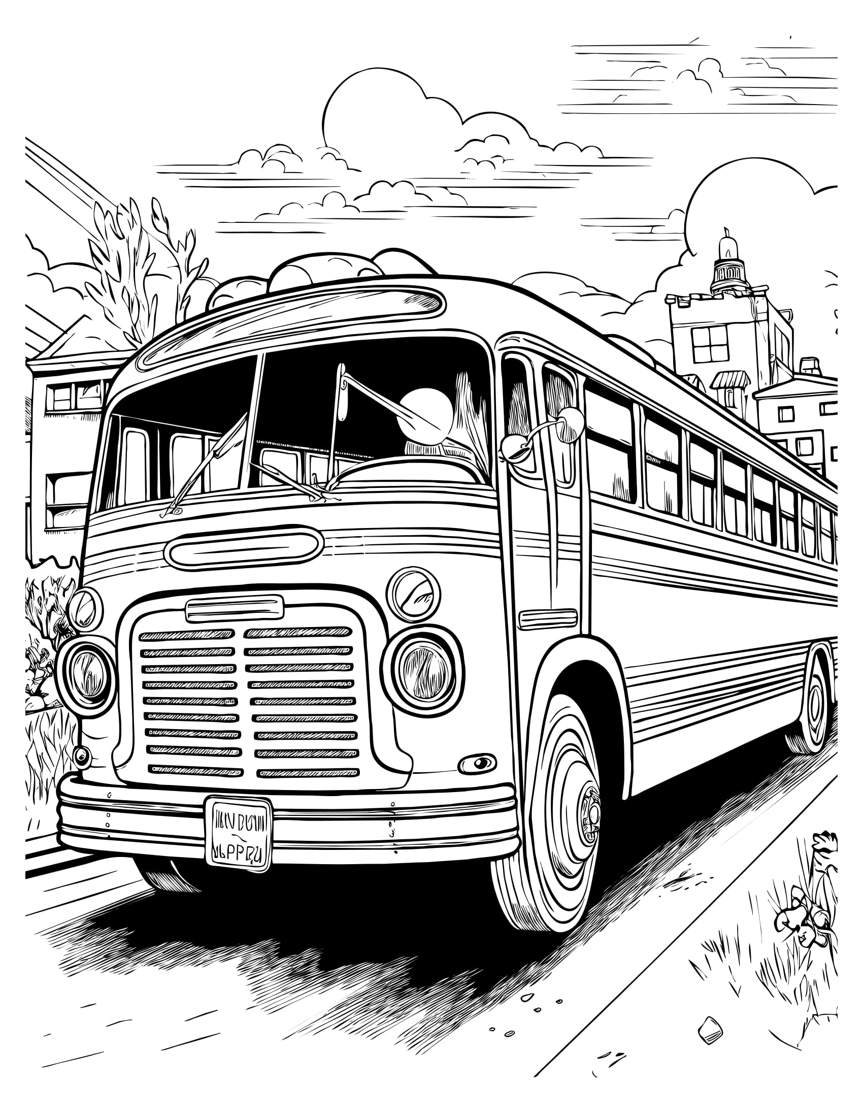 Funky 70s Coloring Pages Groovy Retro Art for All Ages