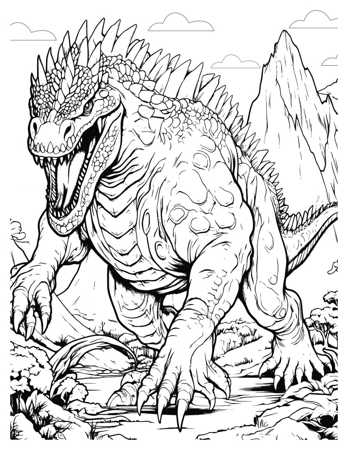 Godzilla Coloring Pages: Fun for Kids and Fans Alike