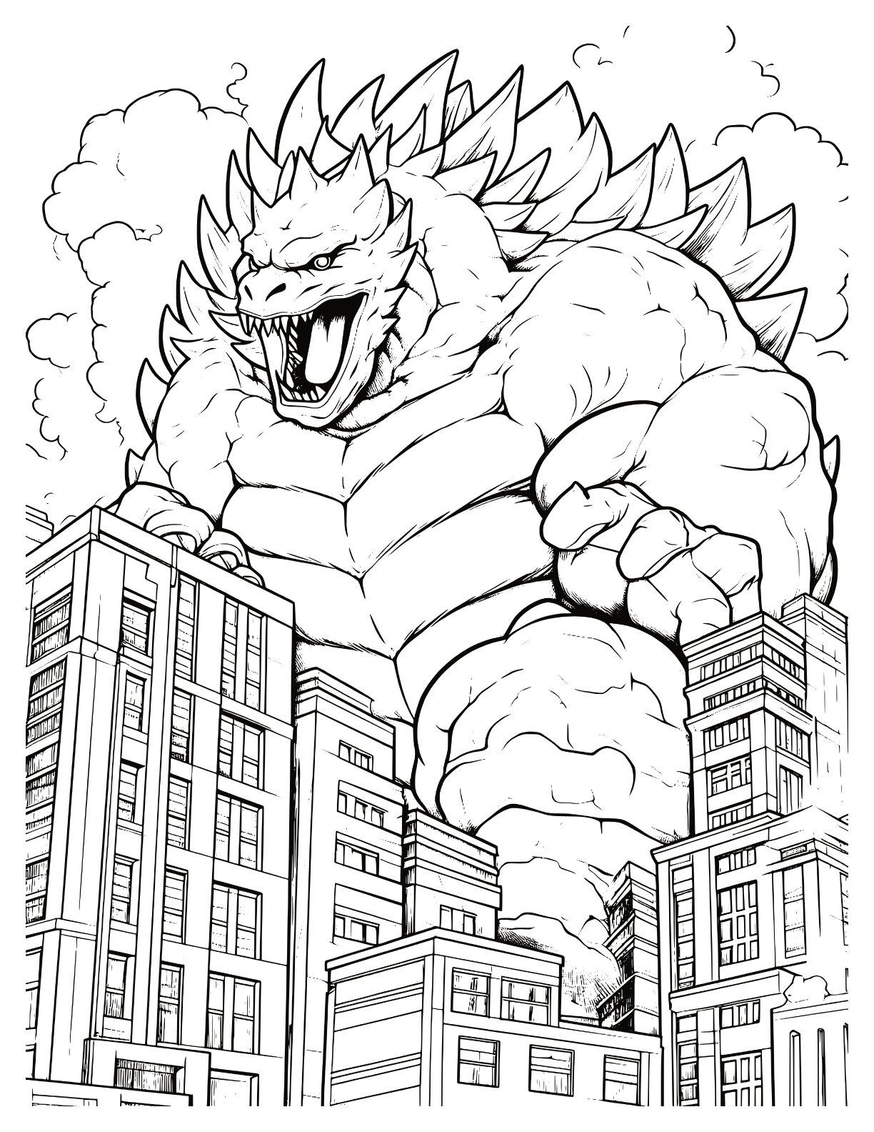 Godzilla Coloring Pages: Fun for Kids and Fans Alike