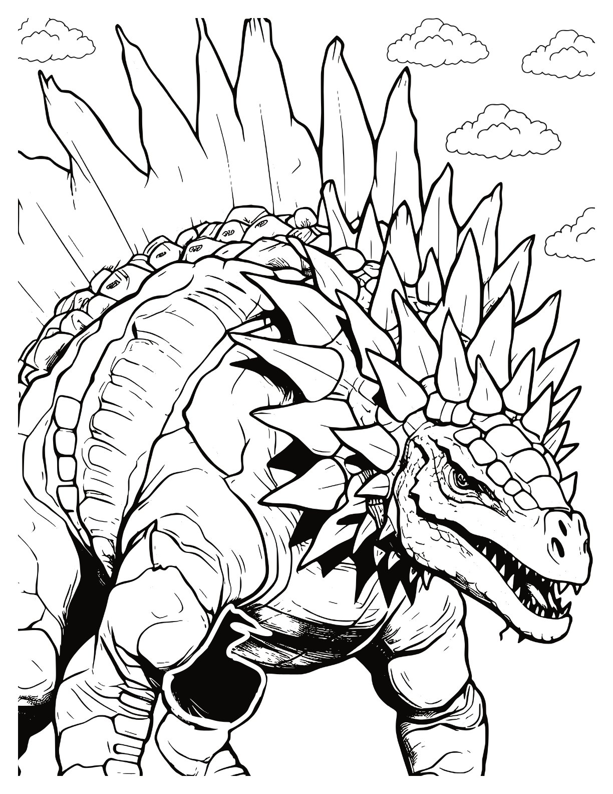 Godzilla Coloring Pages: Fun for Kids and Fans Alike