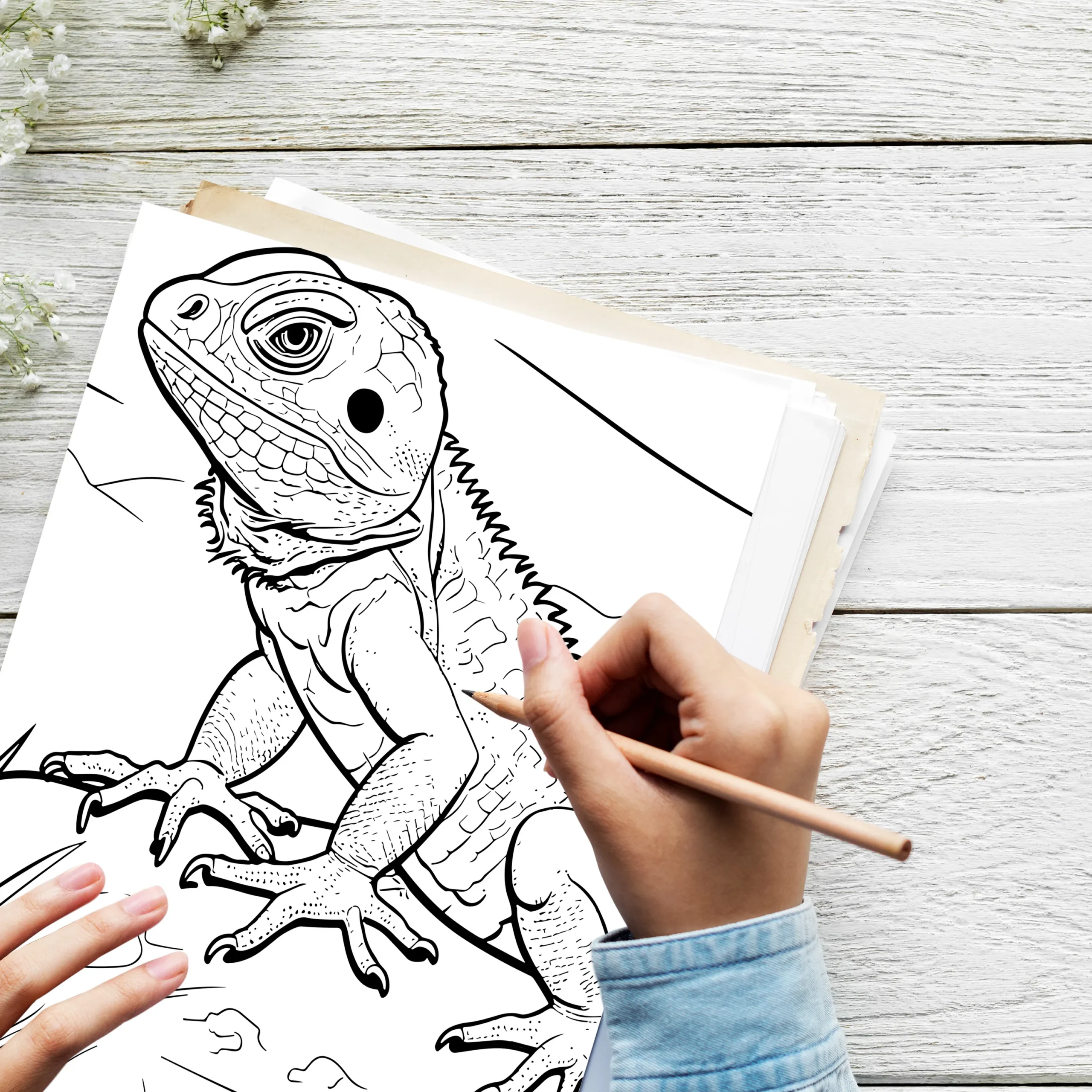 Lizards Coloring Pages: Fun and Free Printable Designs