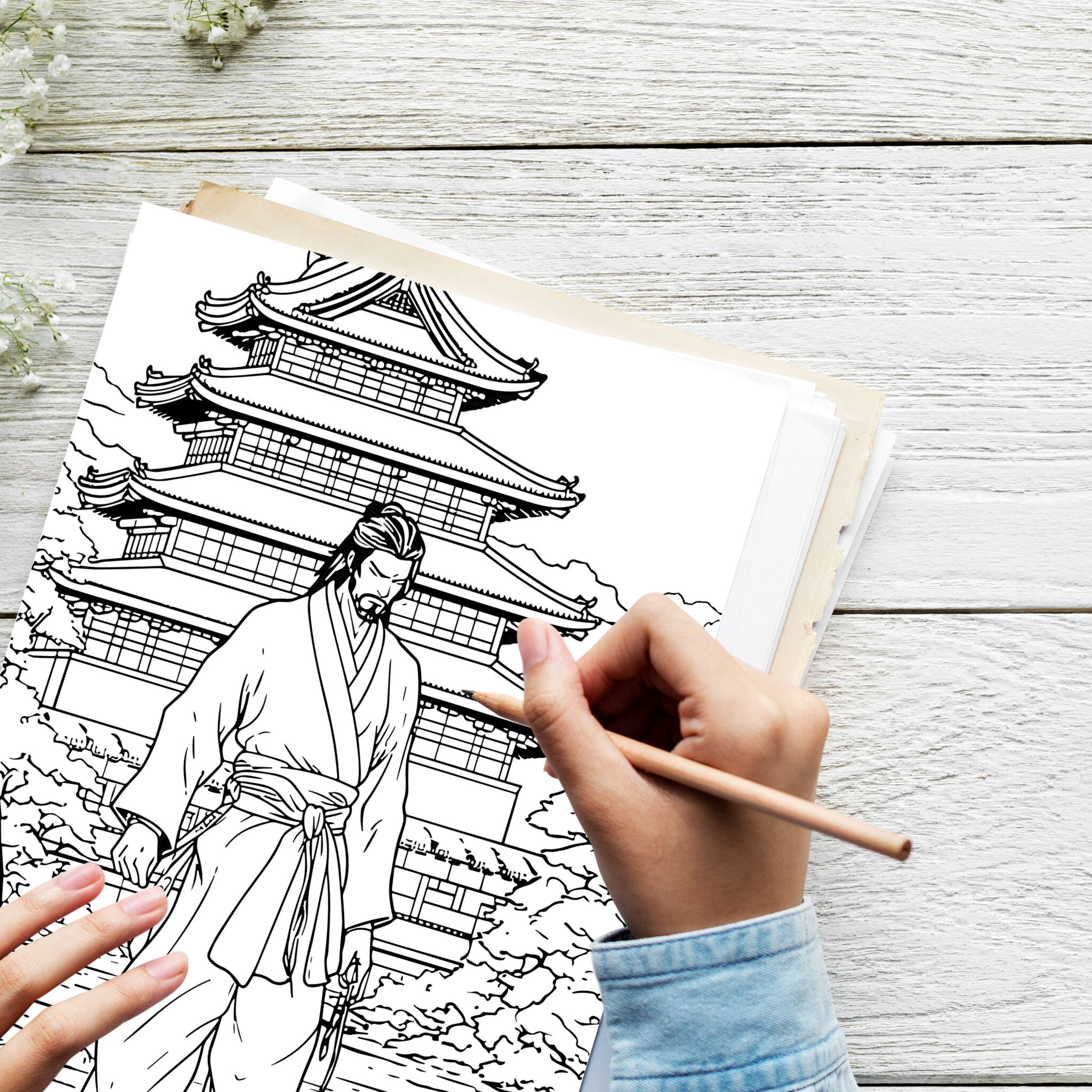 Beautiful Japan Coloring Pages Cultural Designs
