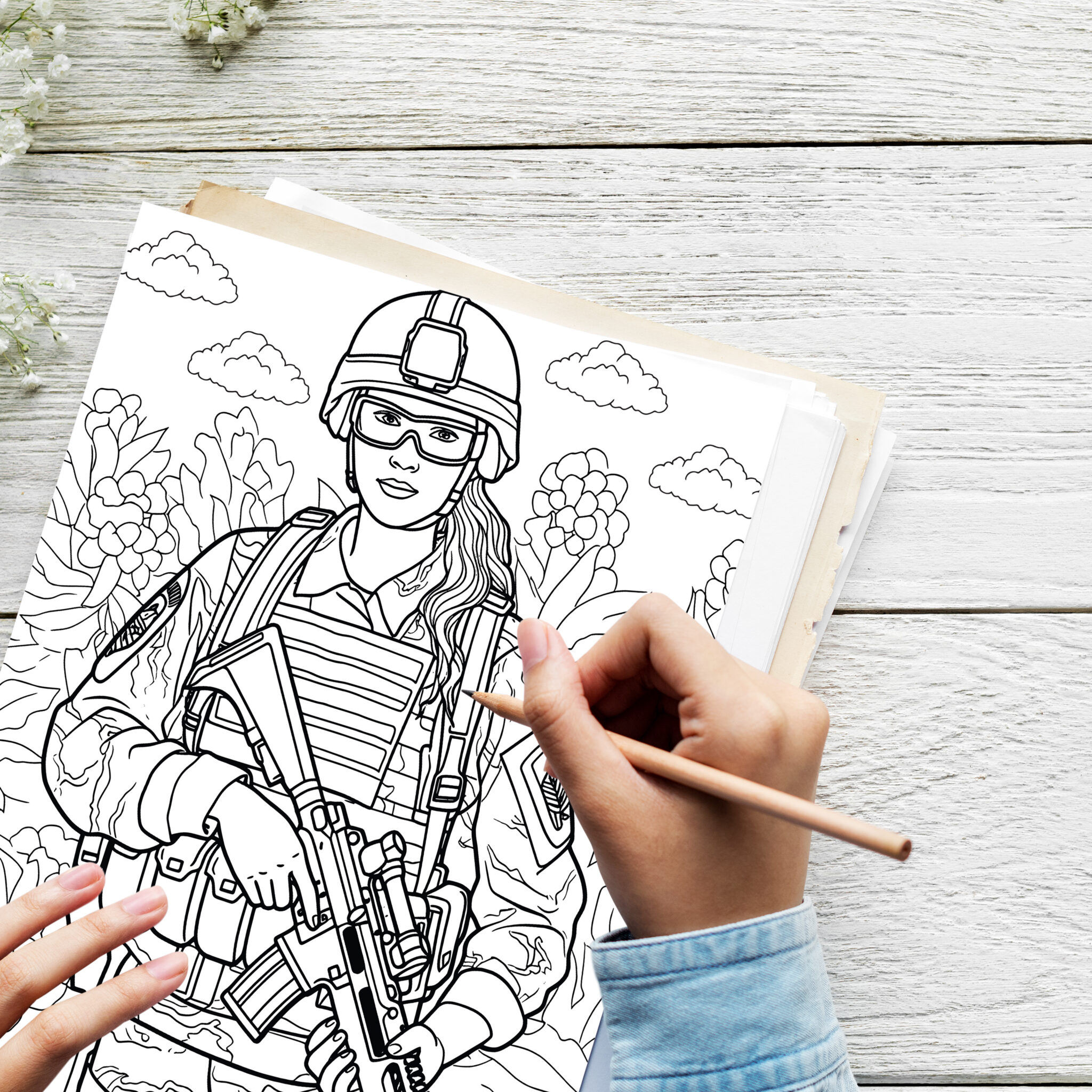 Patriotic 40s Coloring Pages: Historical And Inspiring Designs