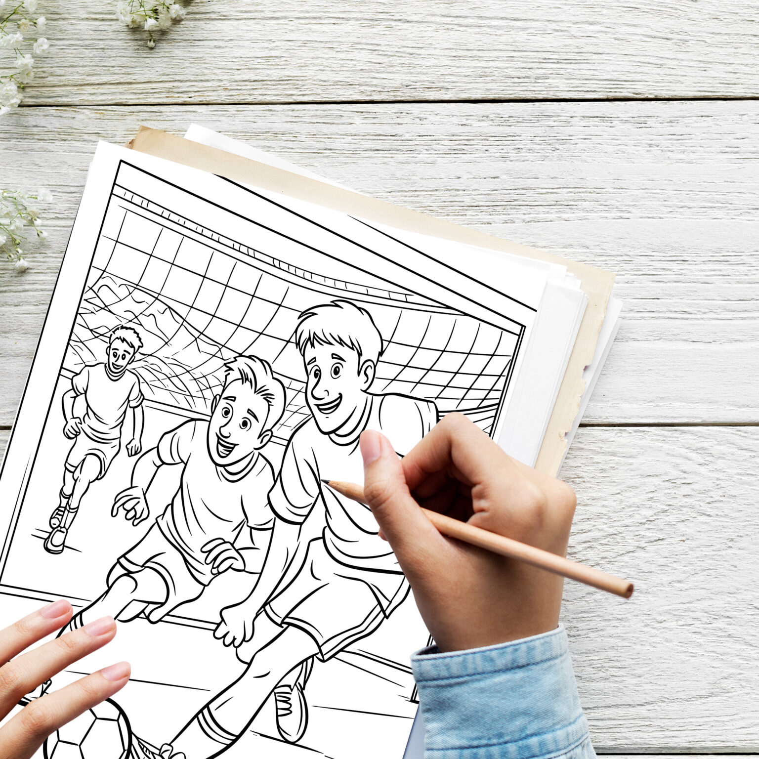 Soccer Coloring Pages: Fun And Athletic Designs