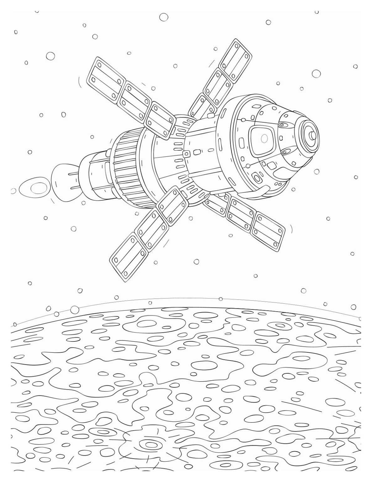 Spacecraft Coloring Pages: Fun and Educational Designs for Kids