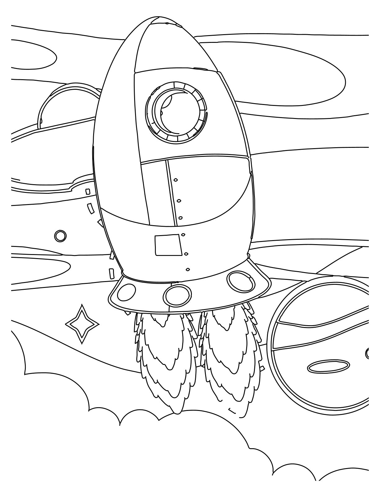 Spacecraft Coloring Pages: Fun and Educational Designs for Kids