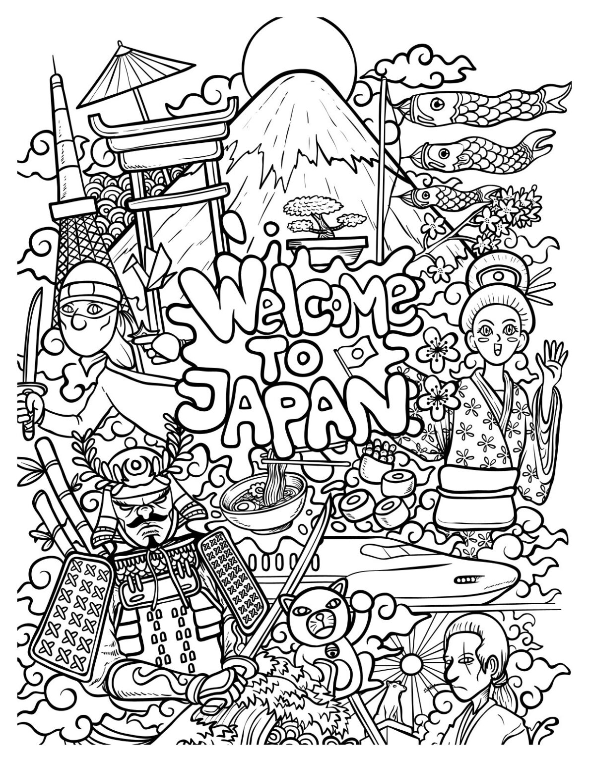 Travel Coloring Pages for Kids: Fun & Creative Adventures