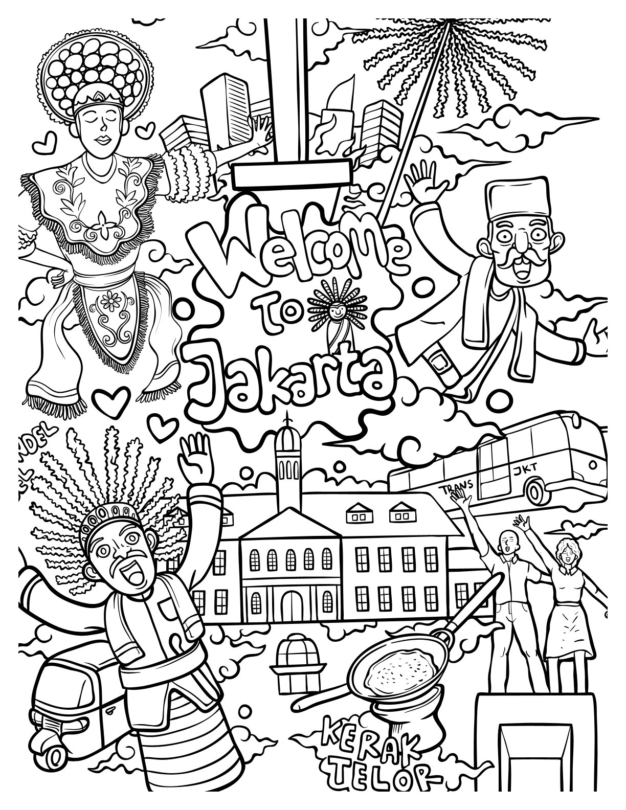 Travel Coloring Pages for Kids: Fun & Creative Adventures
