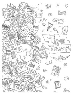 Travel Coloring Pages for Kids: Fun & Creative Adventures