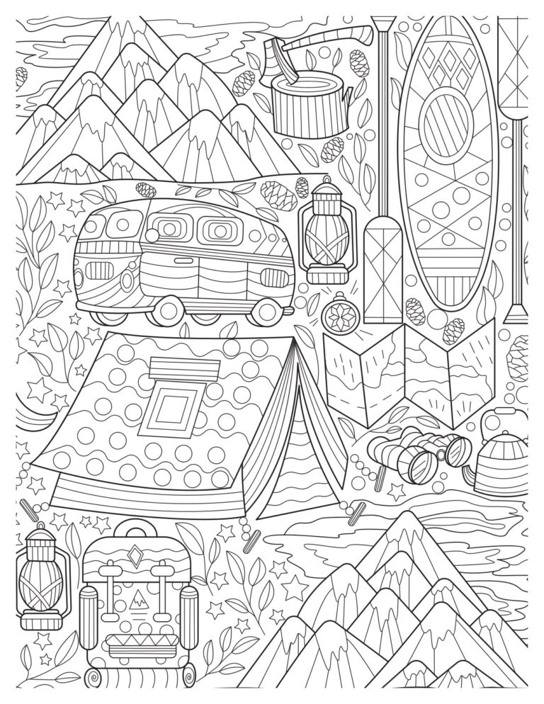Travel Coloring Pages for Kids: Fun & Creative Adventures