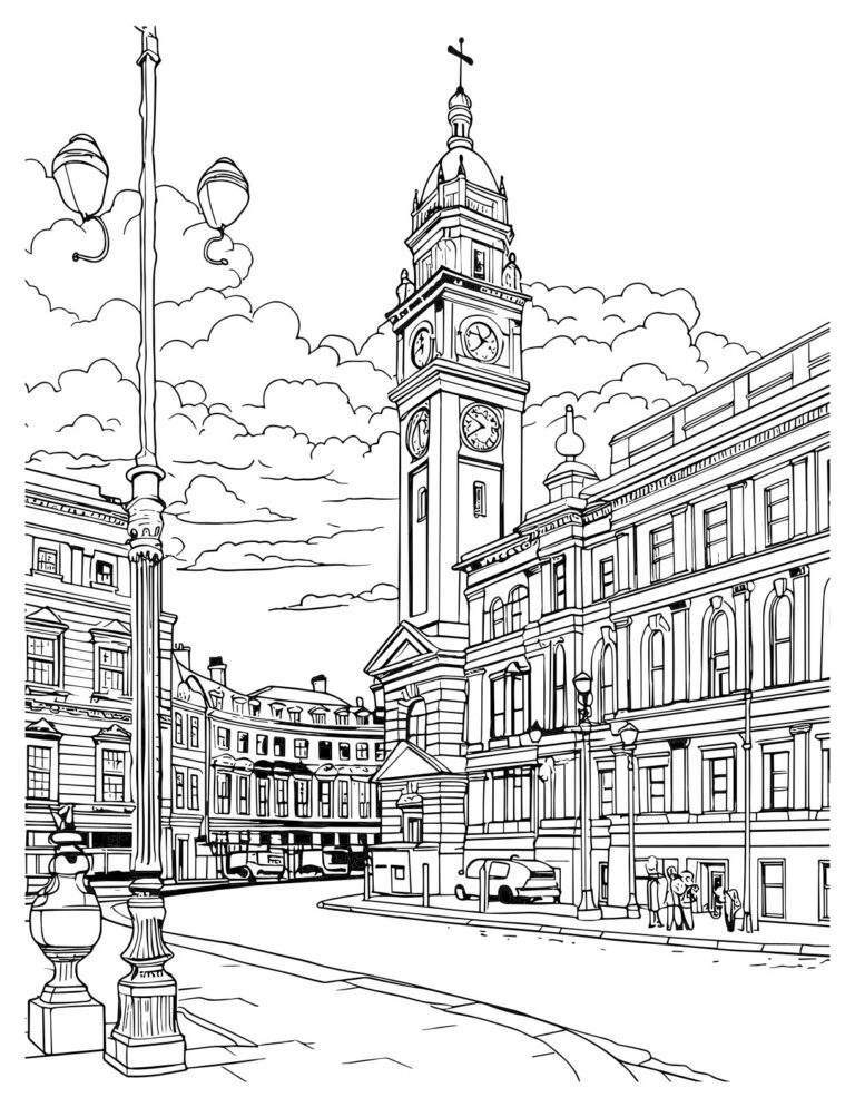 Travel Coloring Pages for Kids: Fun & Creative Adventures