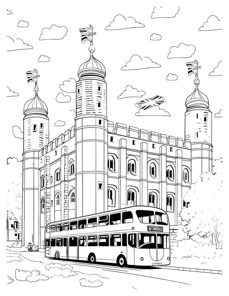 Travel Coloring Pages for Kids: Fun & Creative Adventures