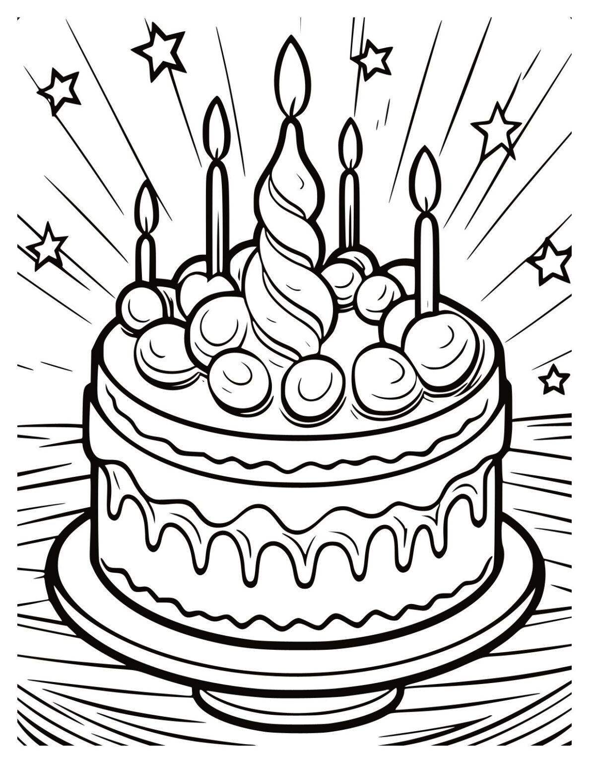 80th Birthday Coloring Pages for All Ages | Free Printables