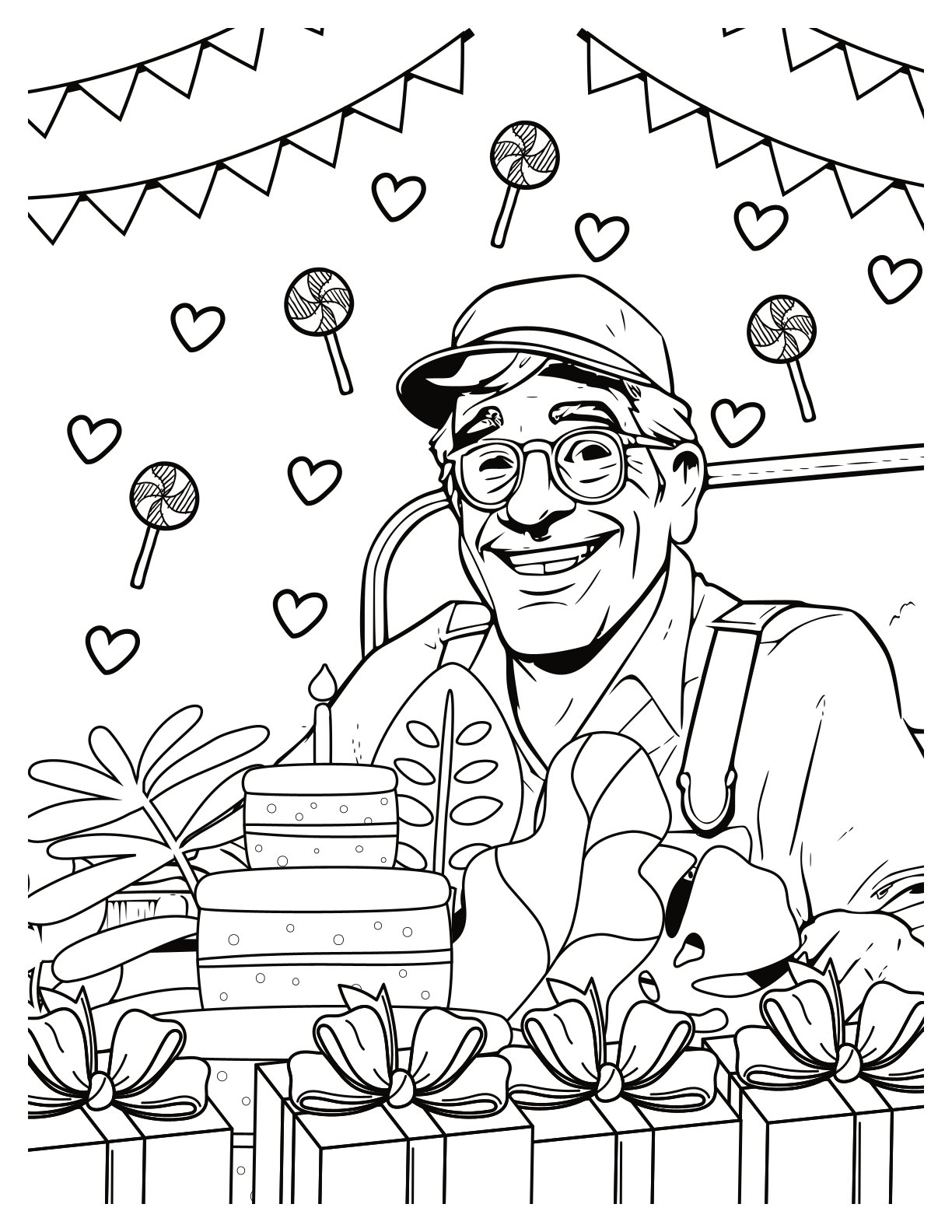 80th Birthday Coloring Pages for All Ages | Free Printables