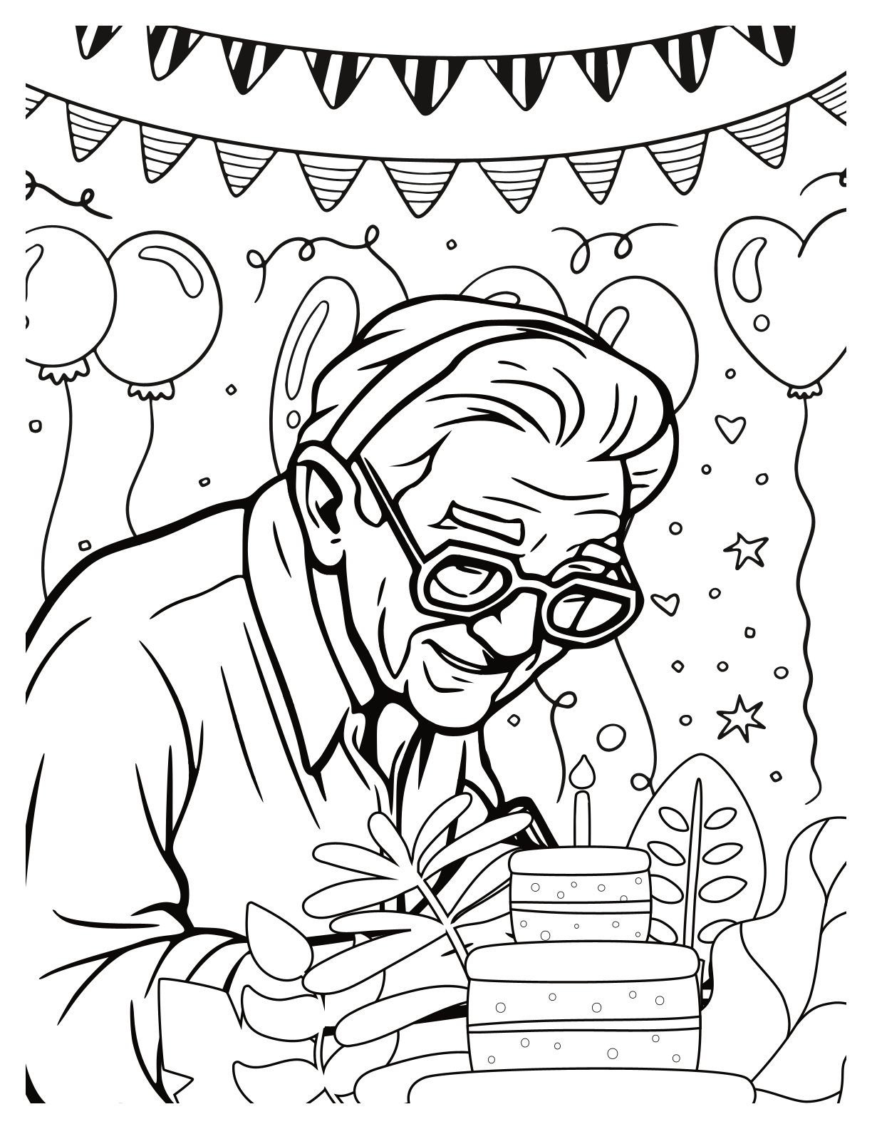 80th Birthday Coloring Pages for All Ages | Free Printables