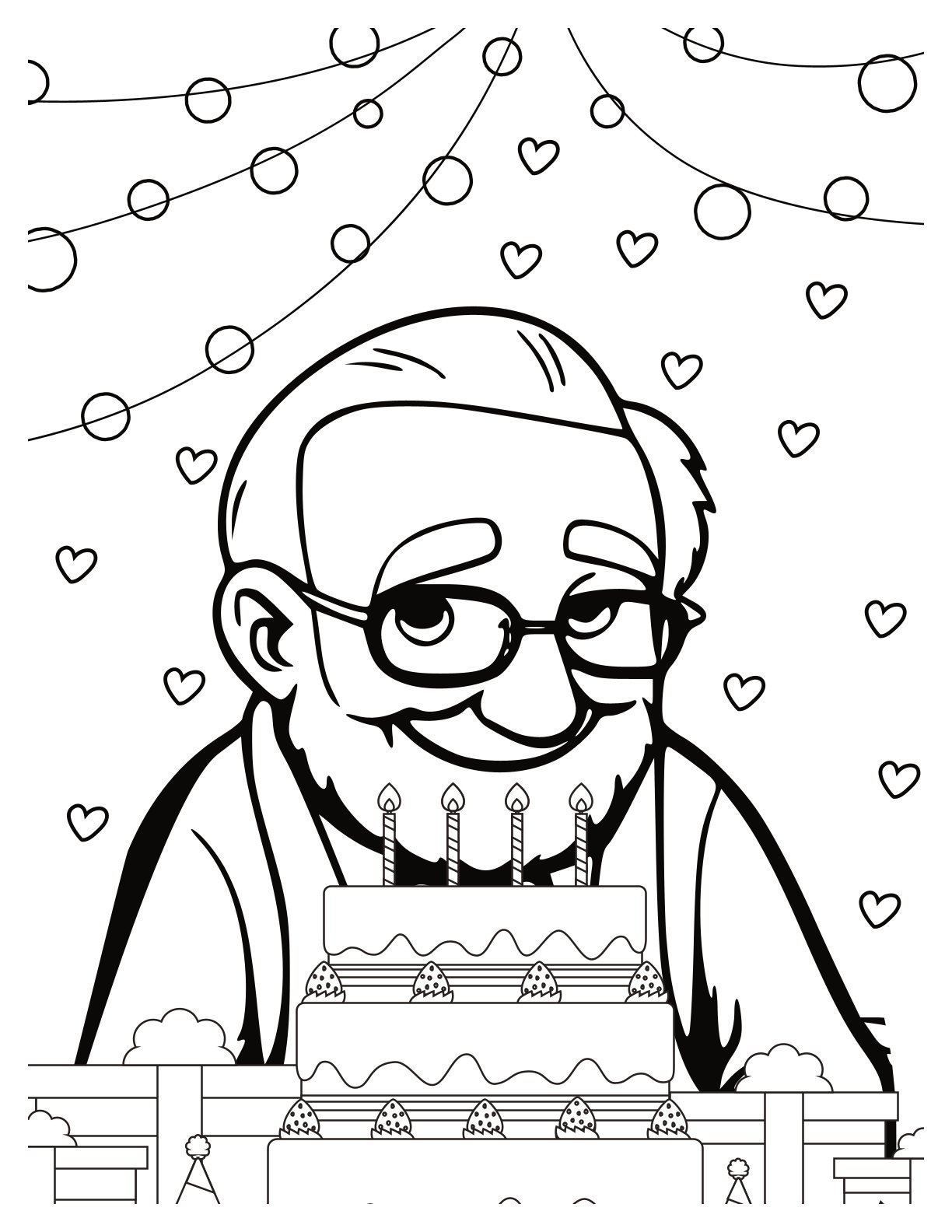 80th Birthday Coloring Pages for All Ages | Free Printables