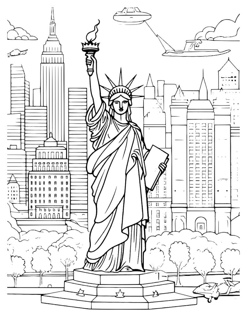 New York Coloring Pages Fun and Creative