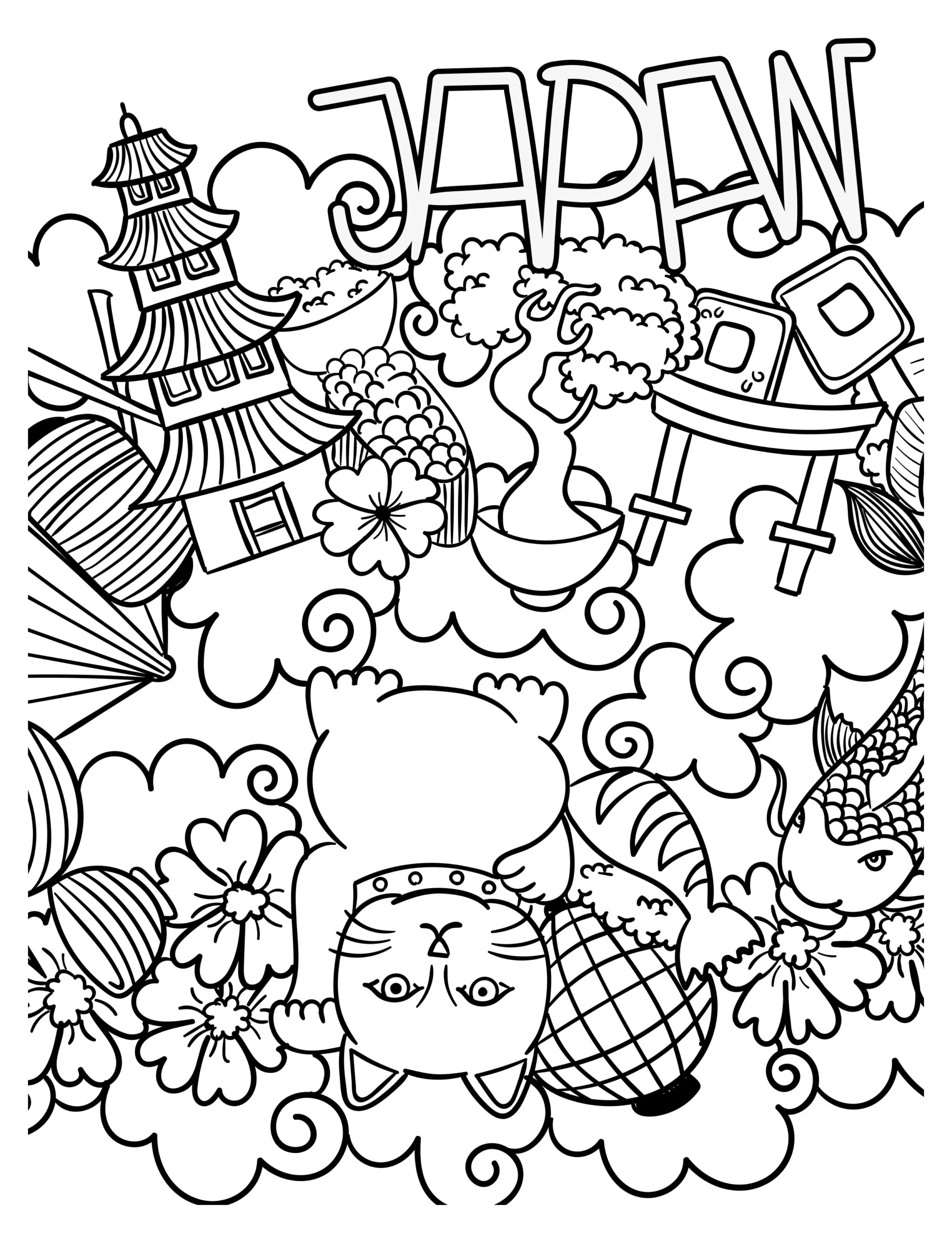 Japan Coloring Pages Explore Japanese Culture Through Art Japan Coloring Pages Explore Japanese Culture Through Art